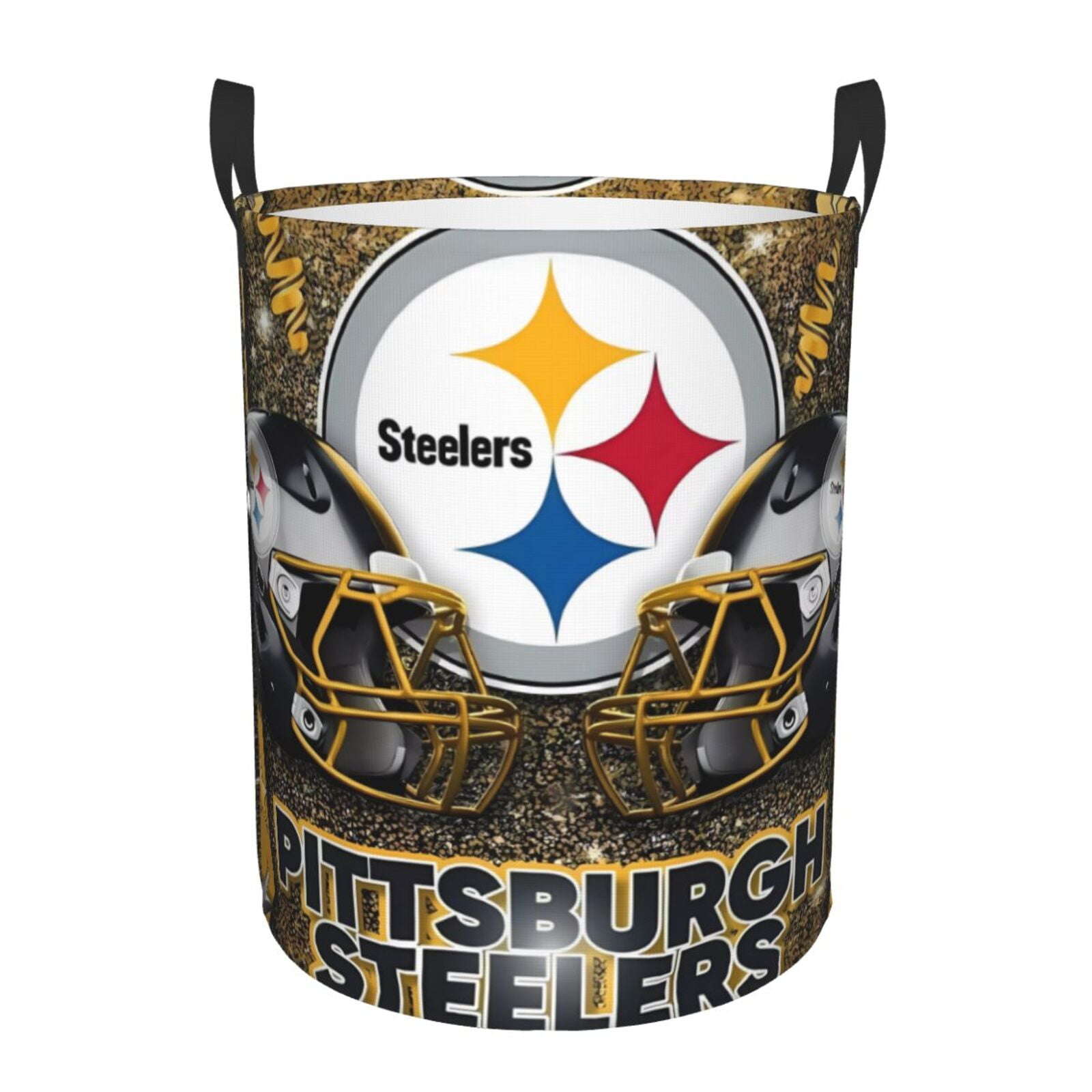 Steelers Football Team Print Circular Hamper Basket,Round Laundry ...