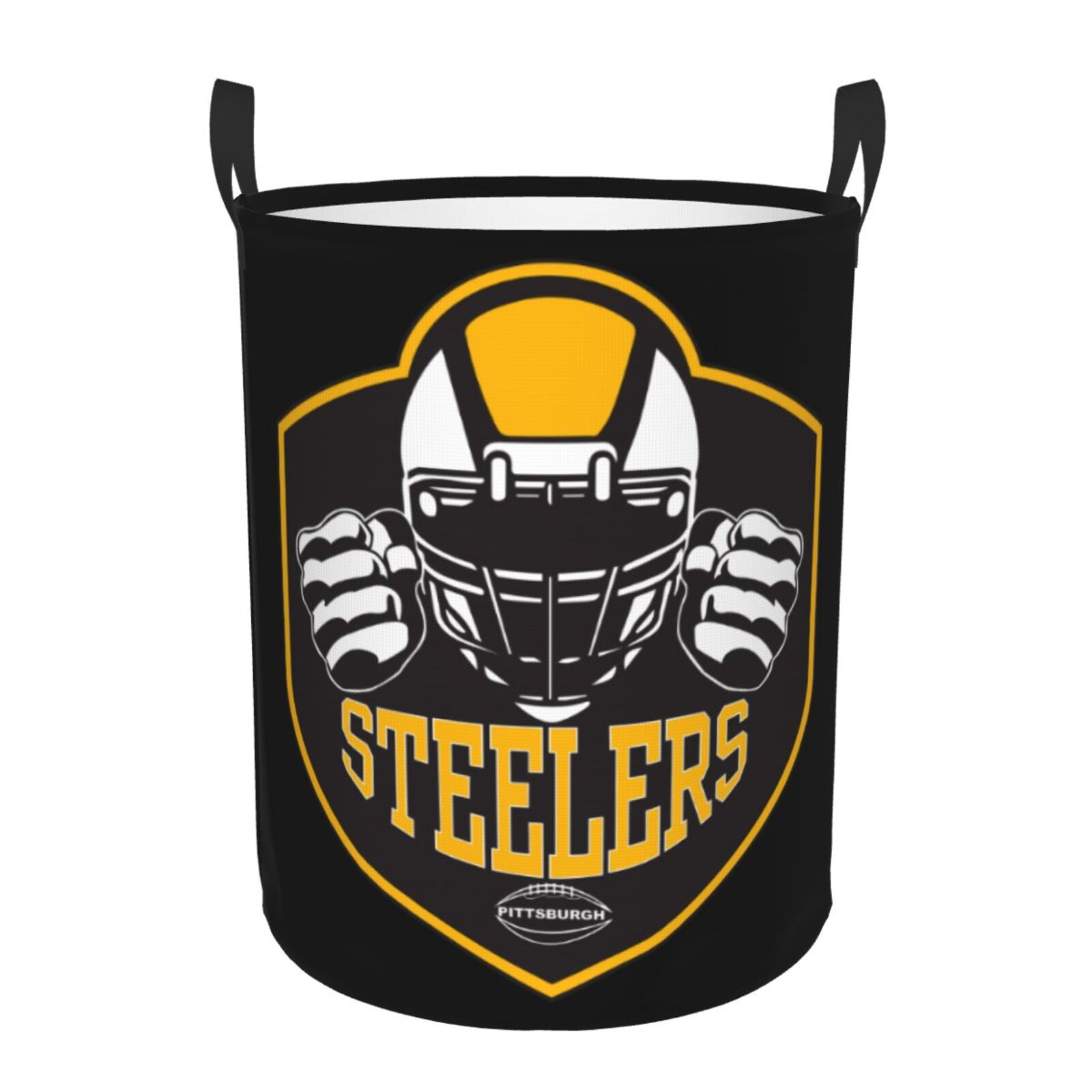 Steelers Football Team Round Single Layer Laundry Basket, Baby Round ...