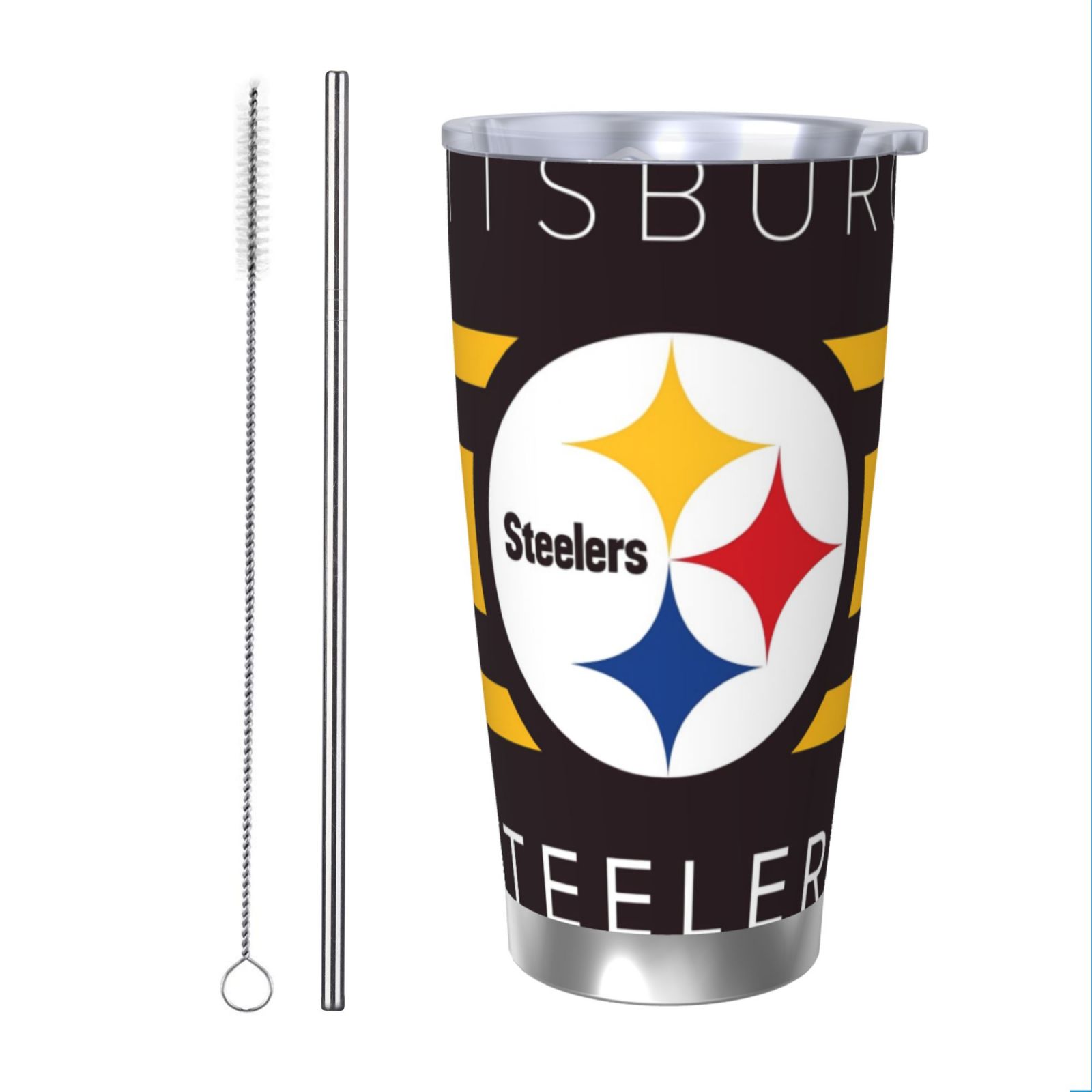 Steelers Football Team Theme 304 Stainless Steel Durable Thermos Cup ...