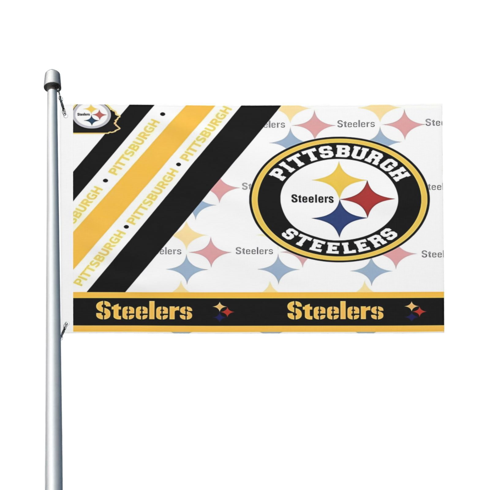 Steelers Football team double-sided flag 3x5FT, garden hanging flag ...