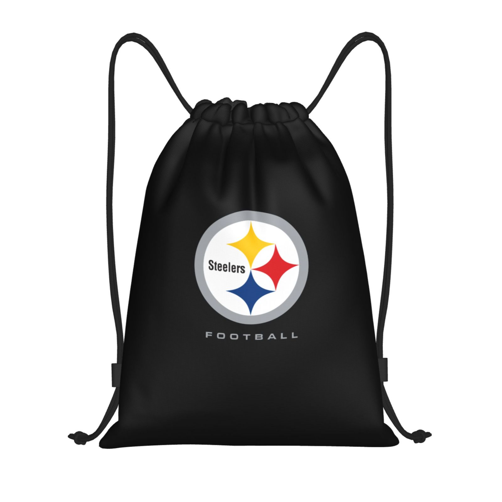 Steelers Football team pattern casual drawstring backpack, gym bag, sports backpack, swim bag ...