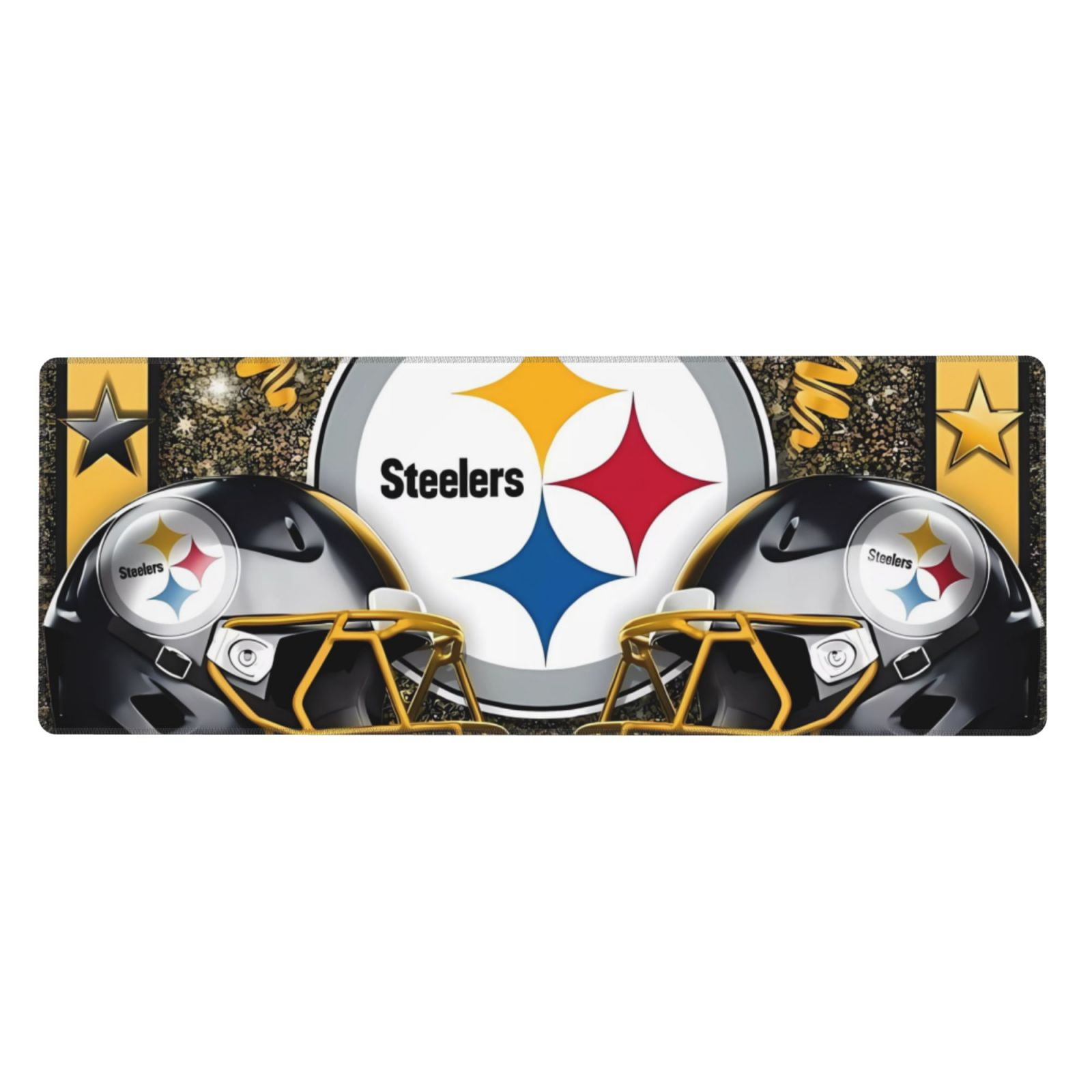 Steelers Gaming Mouse Mat Football Team Logo Background Pattern Large ...