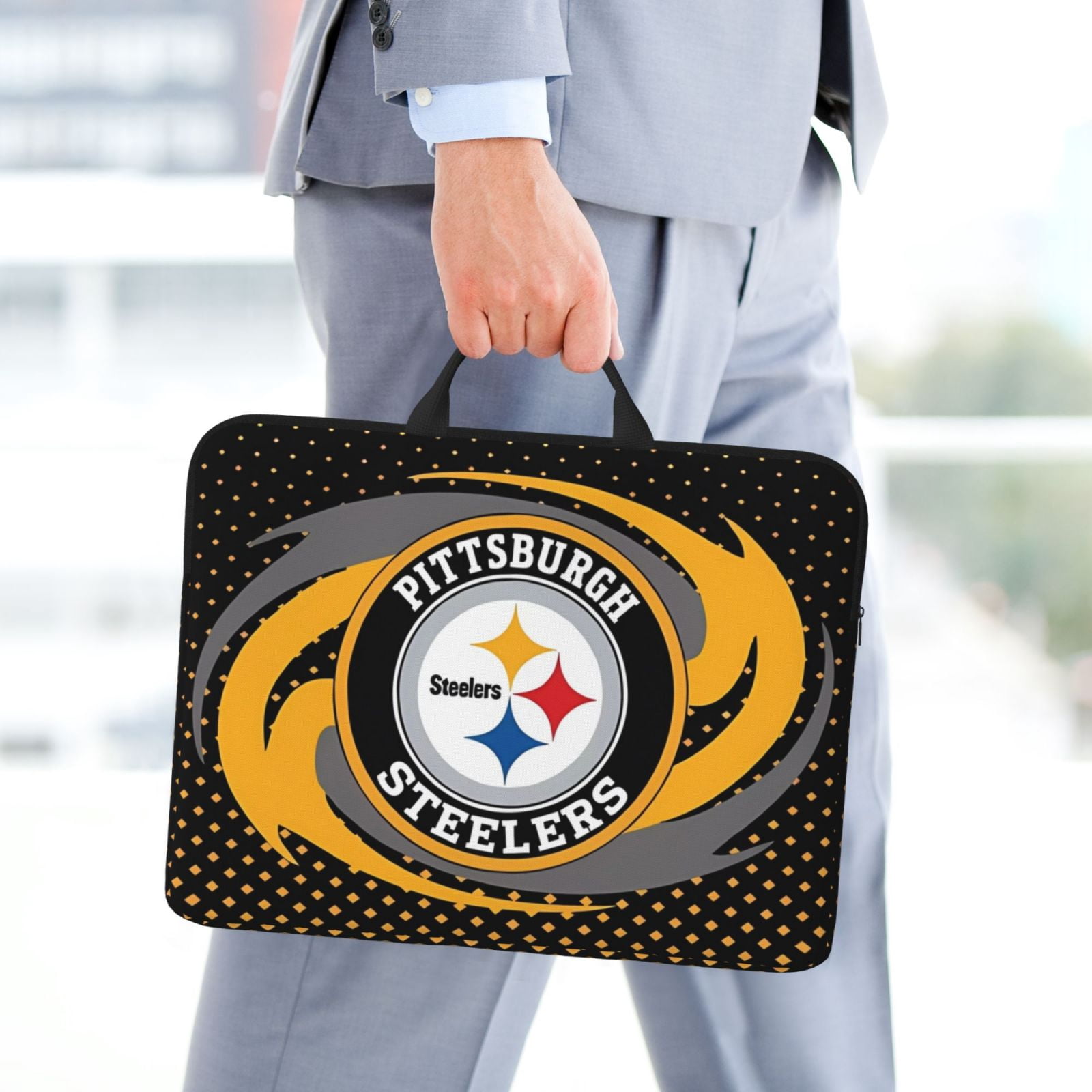 Steelers Laptop protective case can store computers up to 14 inches in ...