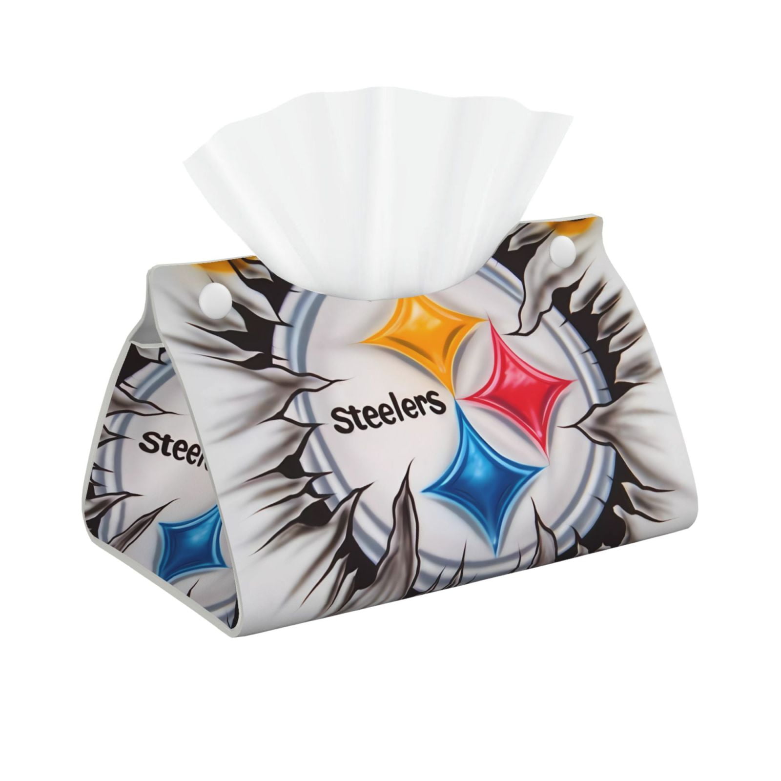 Steelers Large Tissue Box Cover Rectangular Plus Size Tissue Box Holder ...