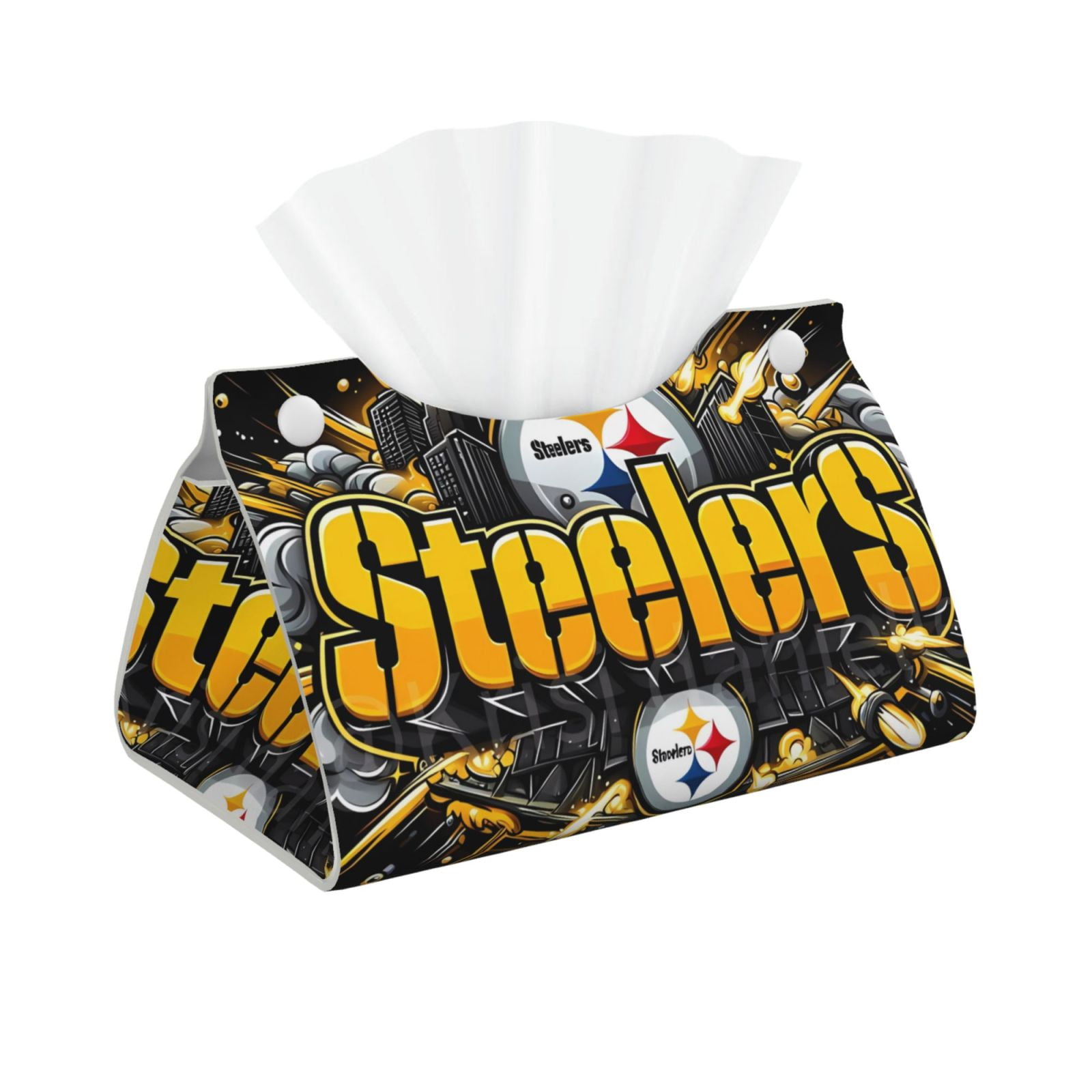 Steelers Long Tissue Box Cover Tissue Holder Leather Tissue Bag With ...