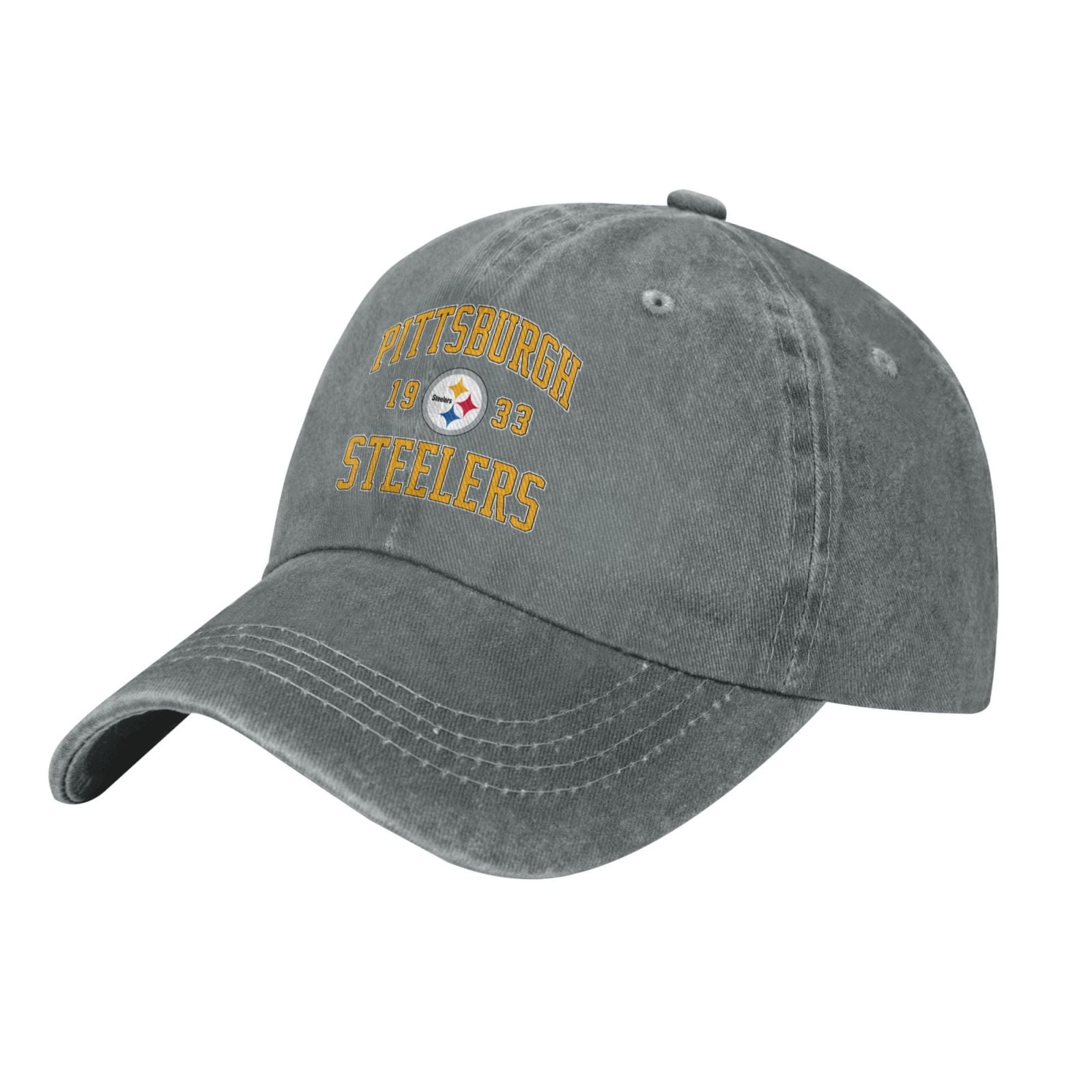 Steelers Men's Solid Cotton Twill Baseball Cap Baseball Cap Sun Visor ...