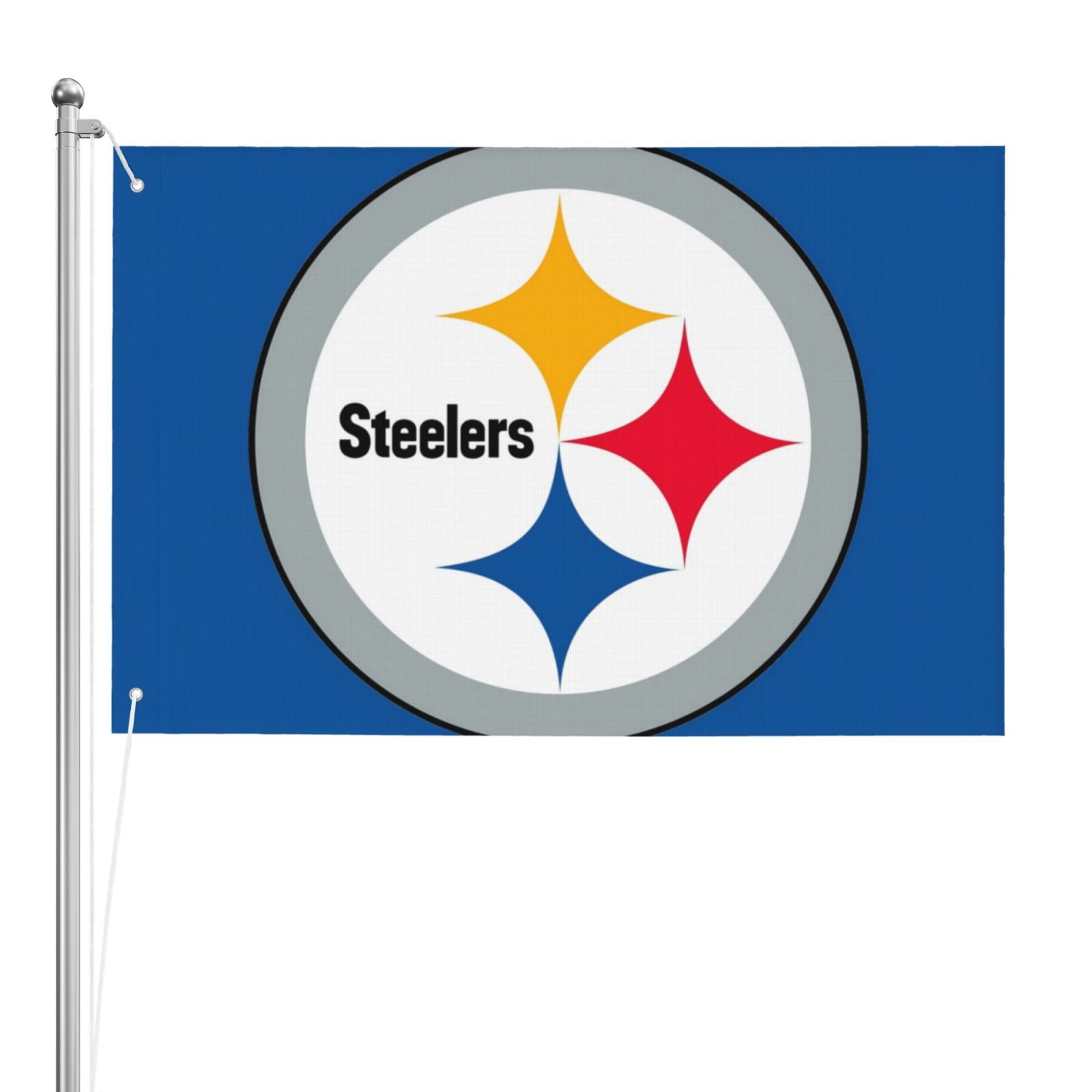 Steelers Three Layer personalized Double Sided Flag Football Fans ...