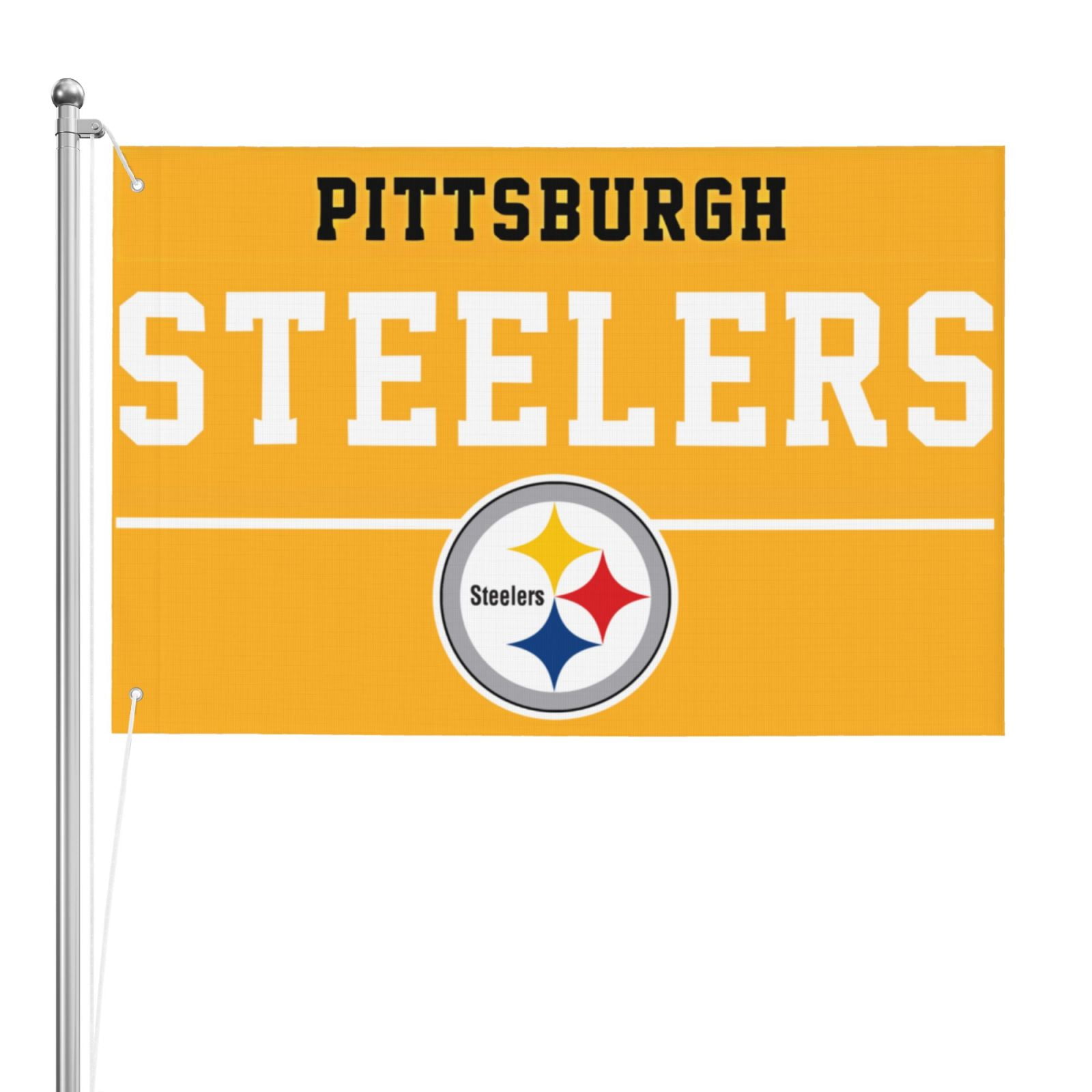 Steelers Three Layer personalized Double Sided Flag Football Fans ...