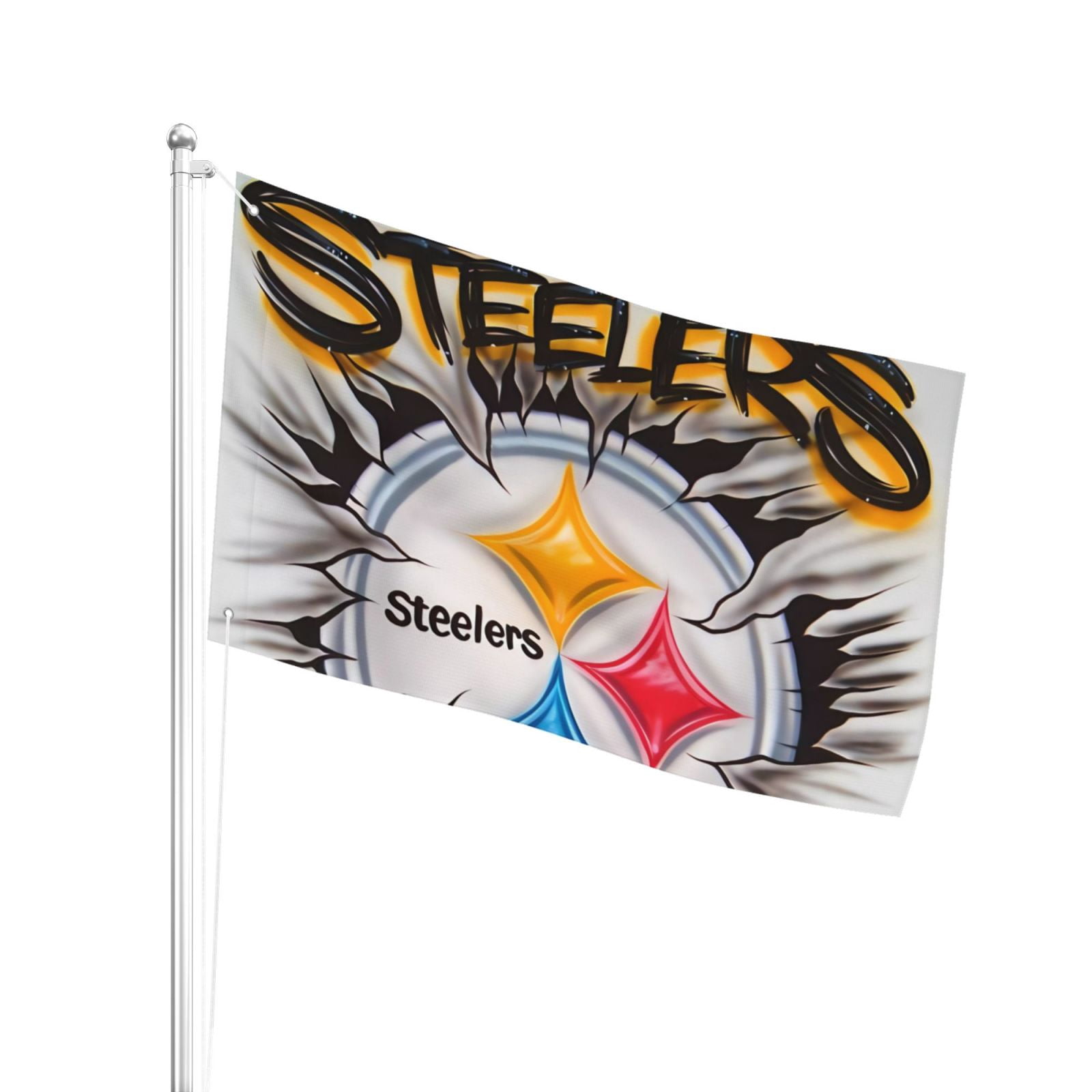Steelers Three Layer personalized Double Sided Flag Football Fans ...
