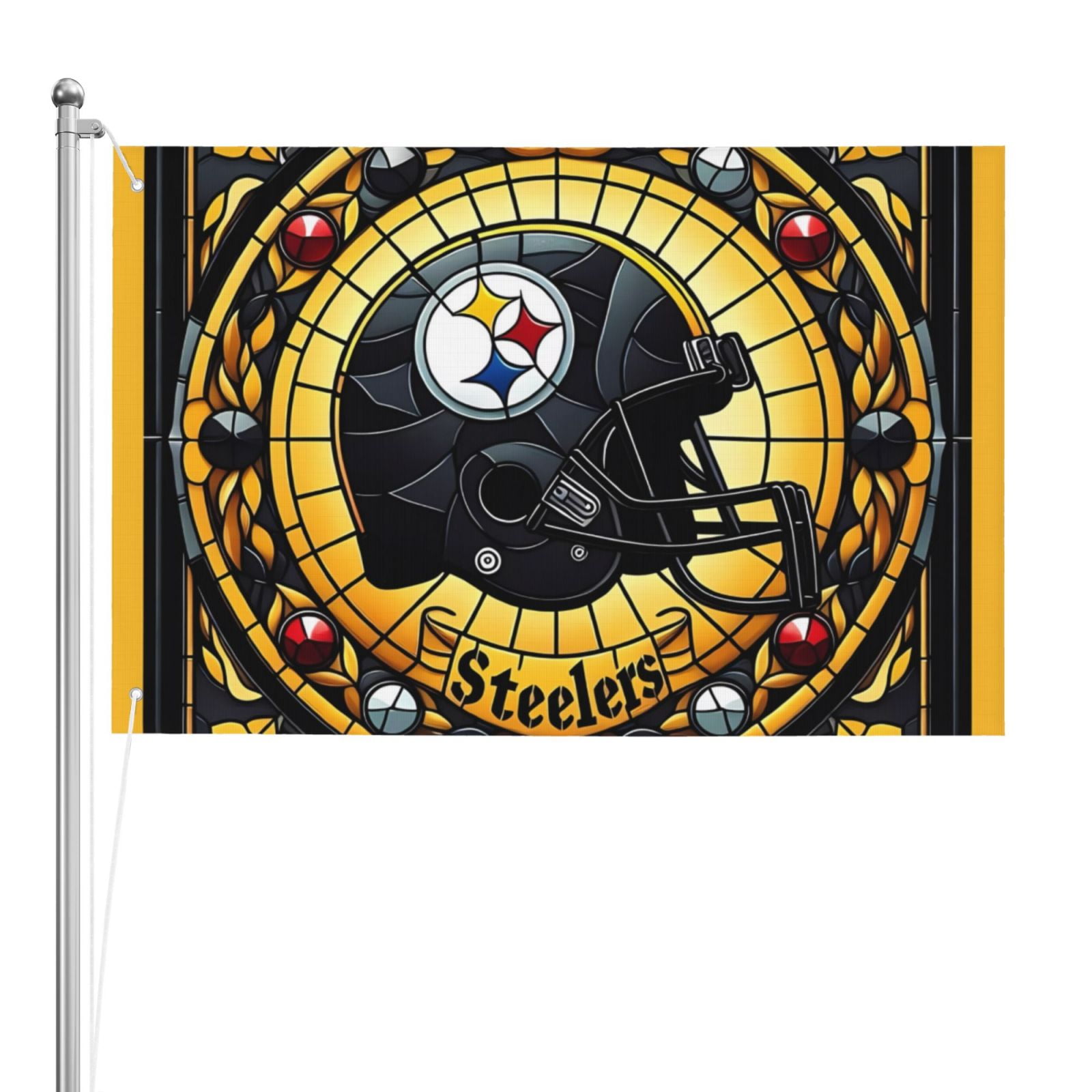 Steelers Three Layer personalized Double Sided Flag Football Fans ...