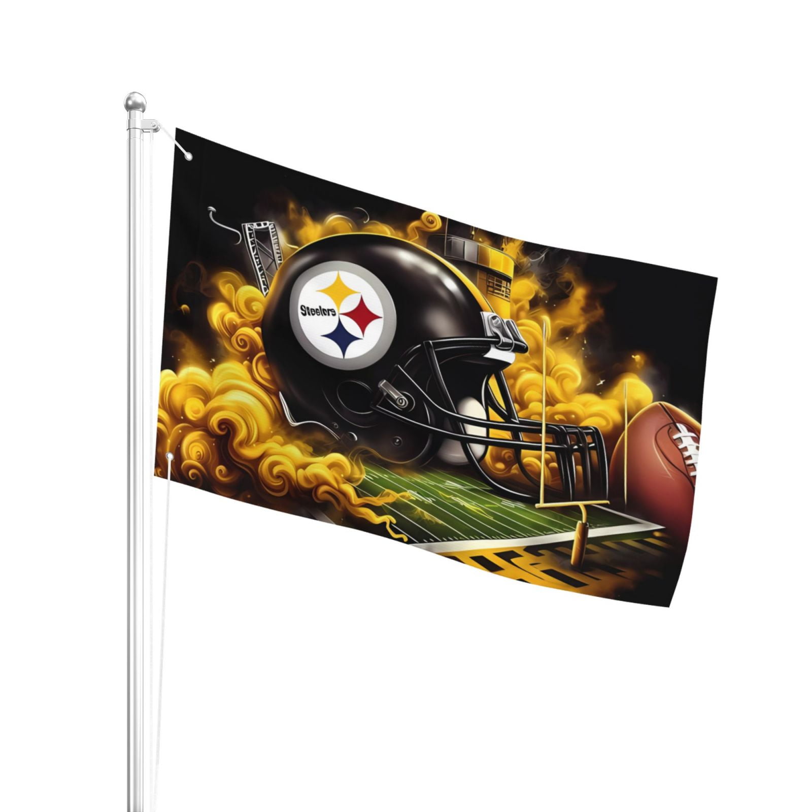 Steelers Three Layer personalized Double Sided Flag Football Fans ...