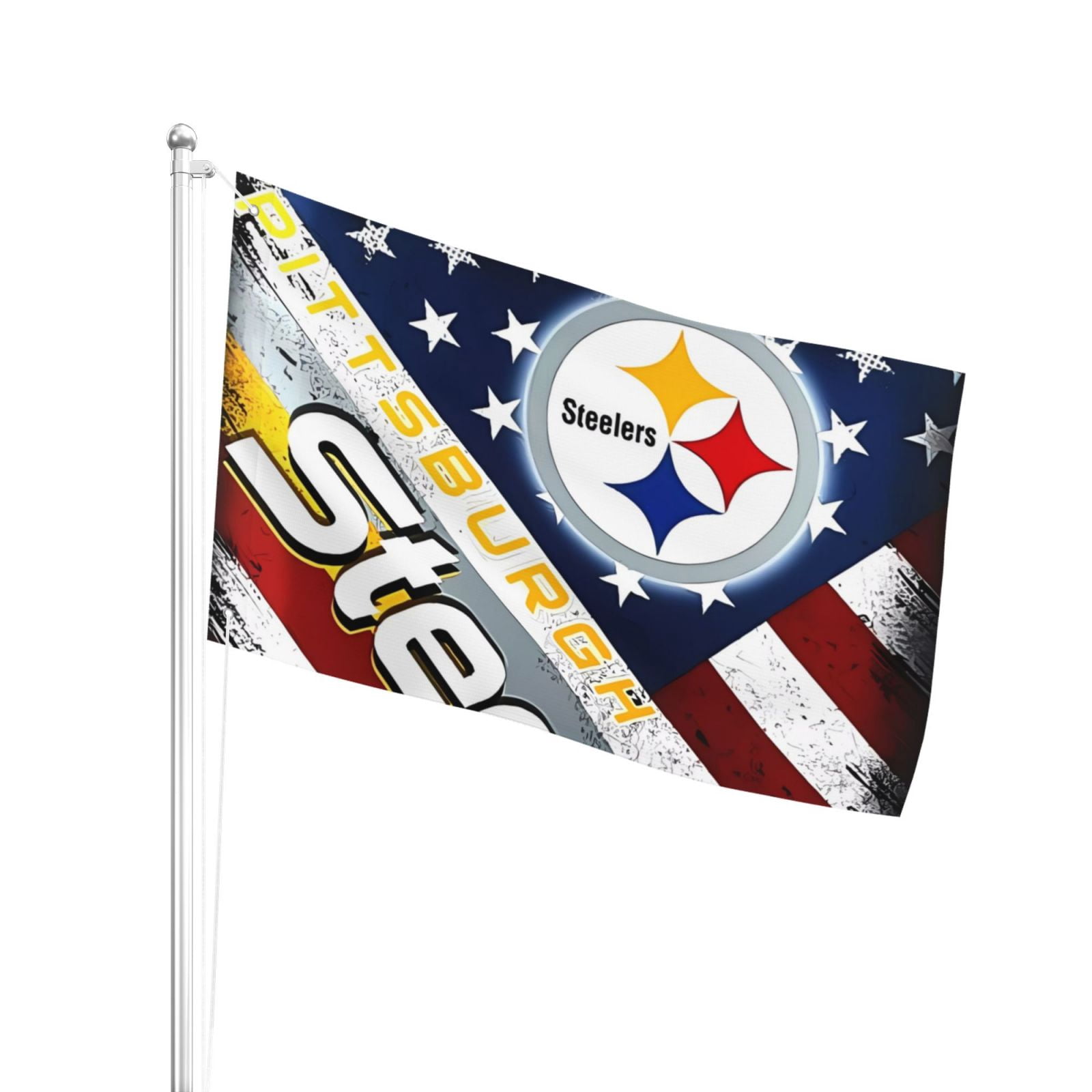 Steelers Three Layer personalized Double Sided Flag Football Fans ...