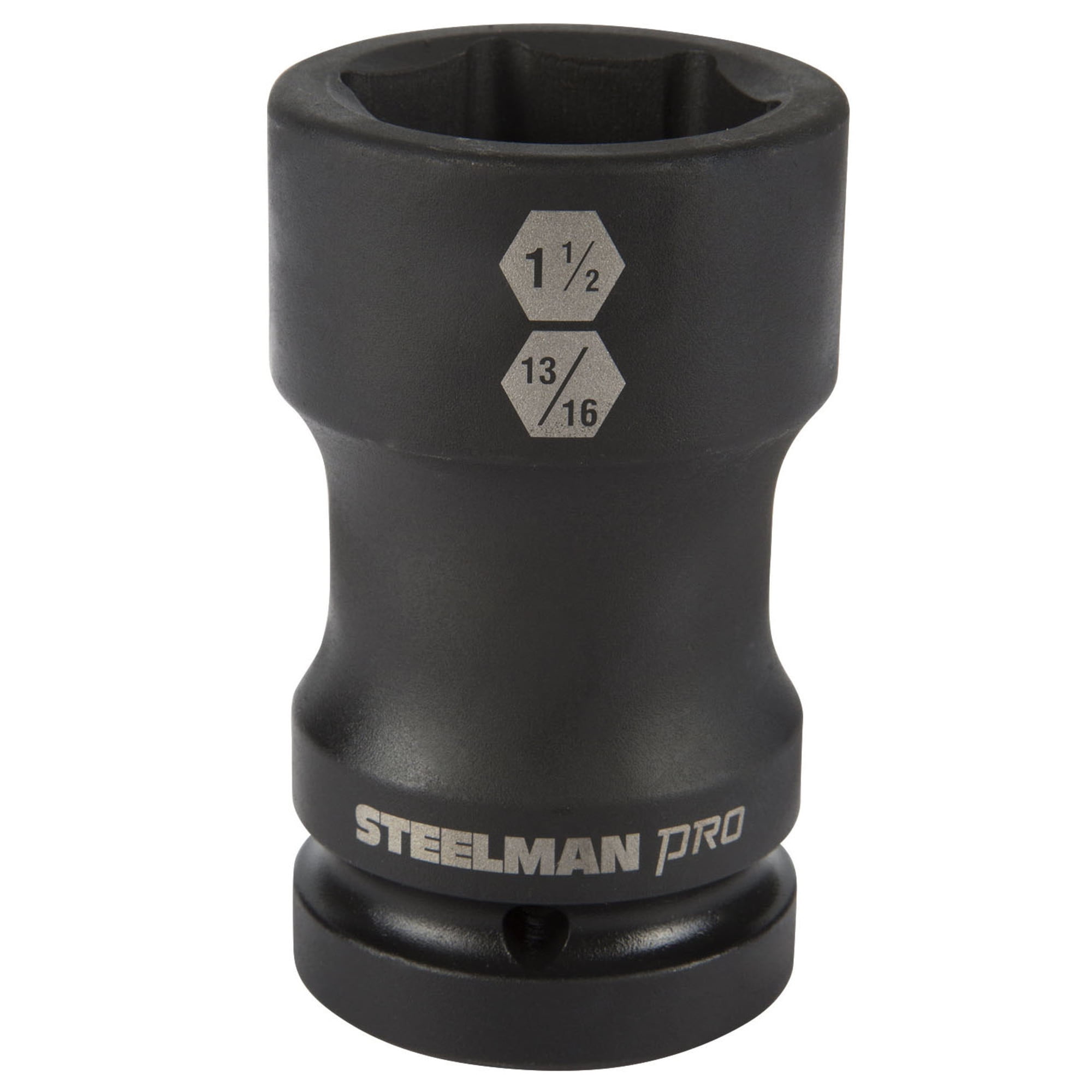 Steelman 1 in. Drive 1-1/2 in 6 Point 13/16 in 4 Point Combo Impact ...