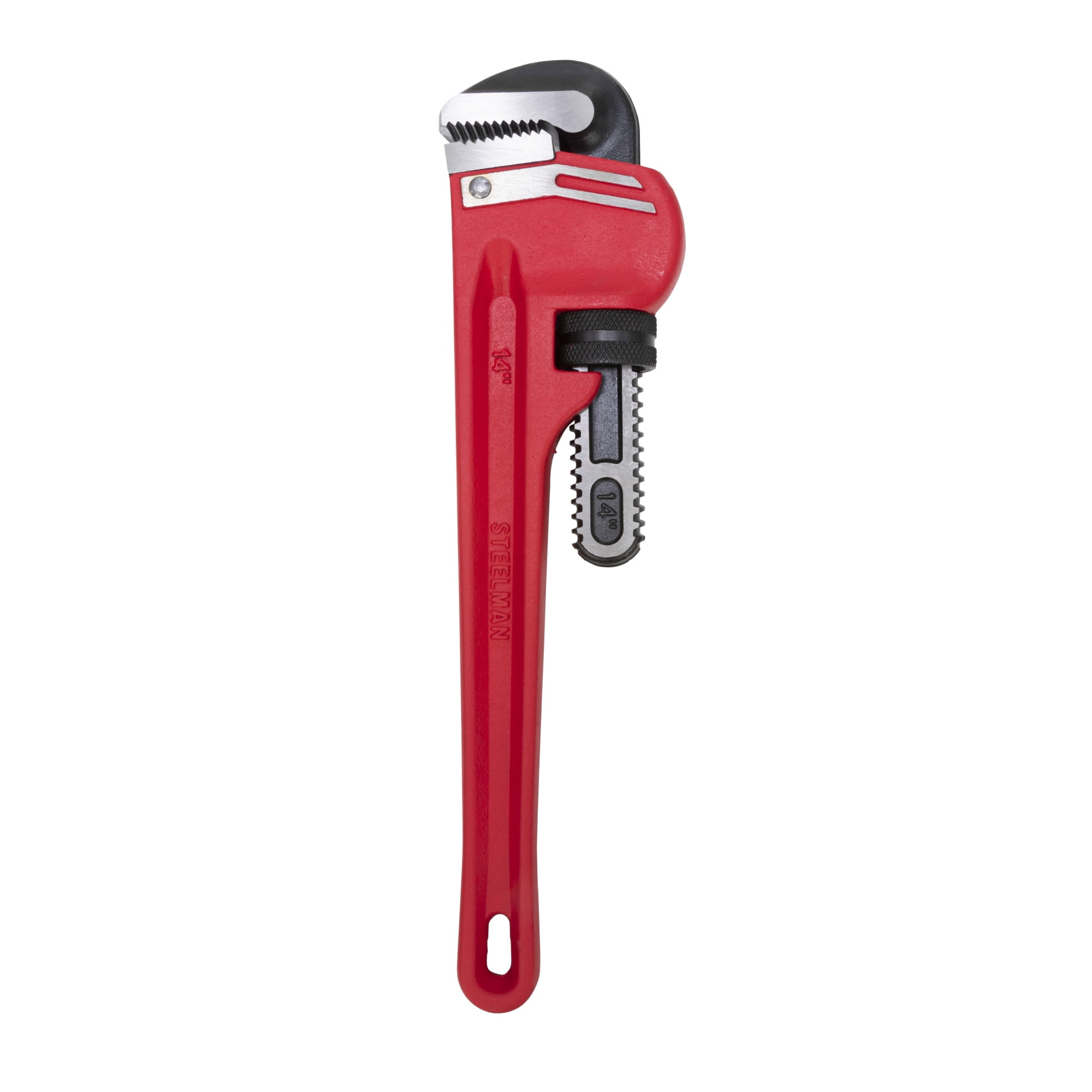 Steelman 14-Inch Heavy-Duty Cast Iron Straight Handle Pipe Wrench 60882 ...