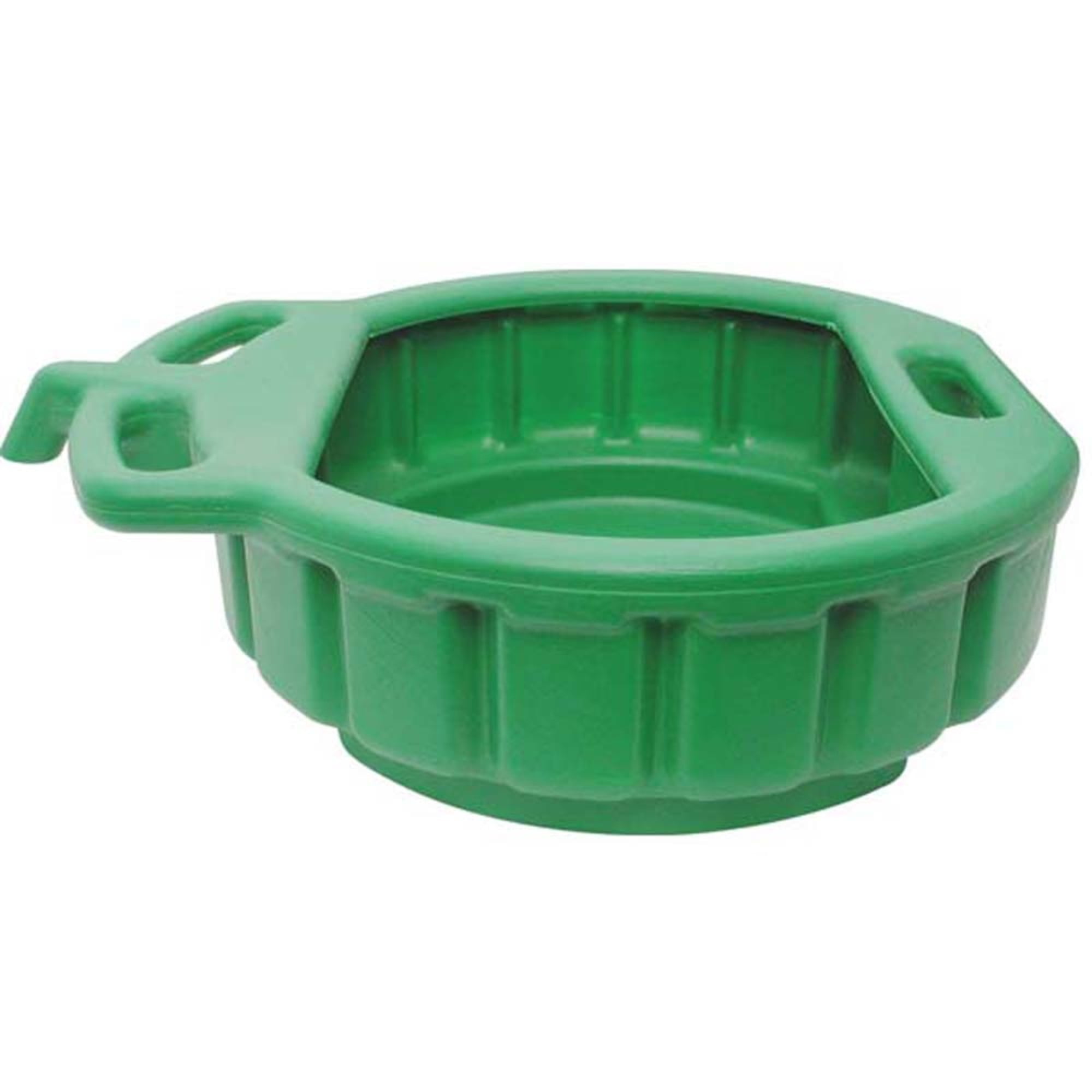 Steelman 4.5-Gallon Heavy Duty Green Plastic Oil or Radiator Drain Pan ...