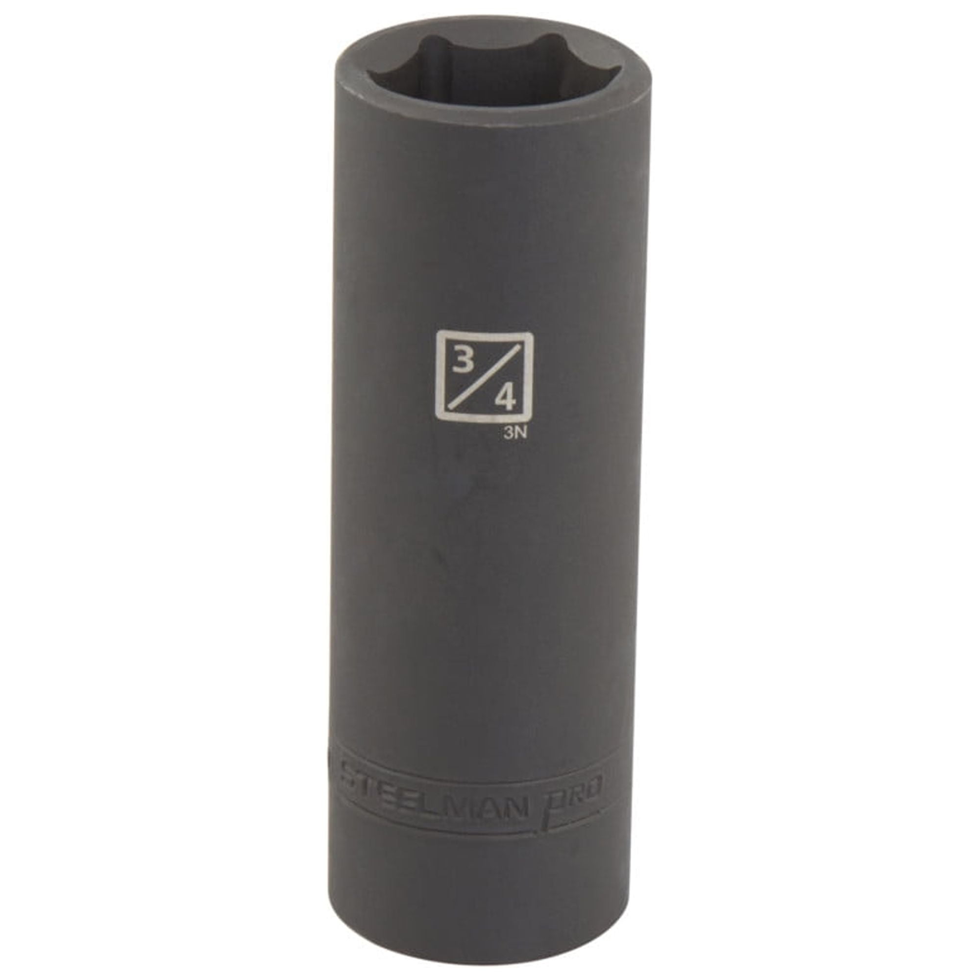 Steelman Pro 6 Point 3/4 in. Deep Well Impact Socket for 1/2 inch Drive ...