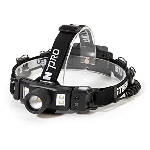 Steelman Pro Rechargeable Focusing Spotlight Headlamp, Motion-Sensing ...