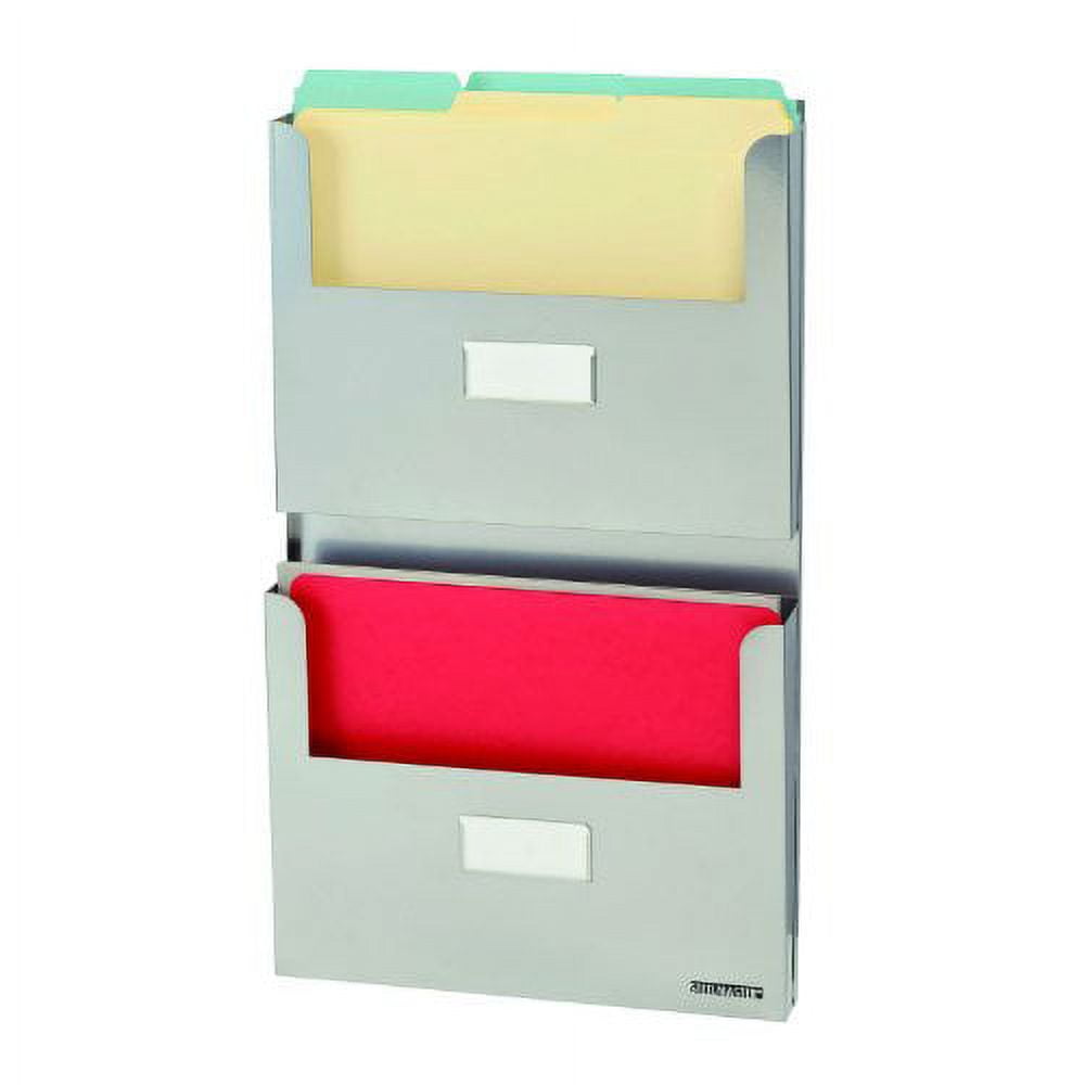 Steelmaster Organizer 2-Pocket No Bracket - Silver - Walmart.com