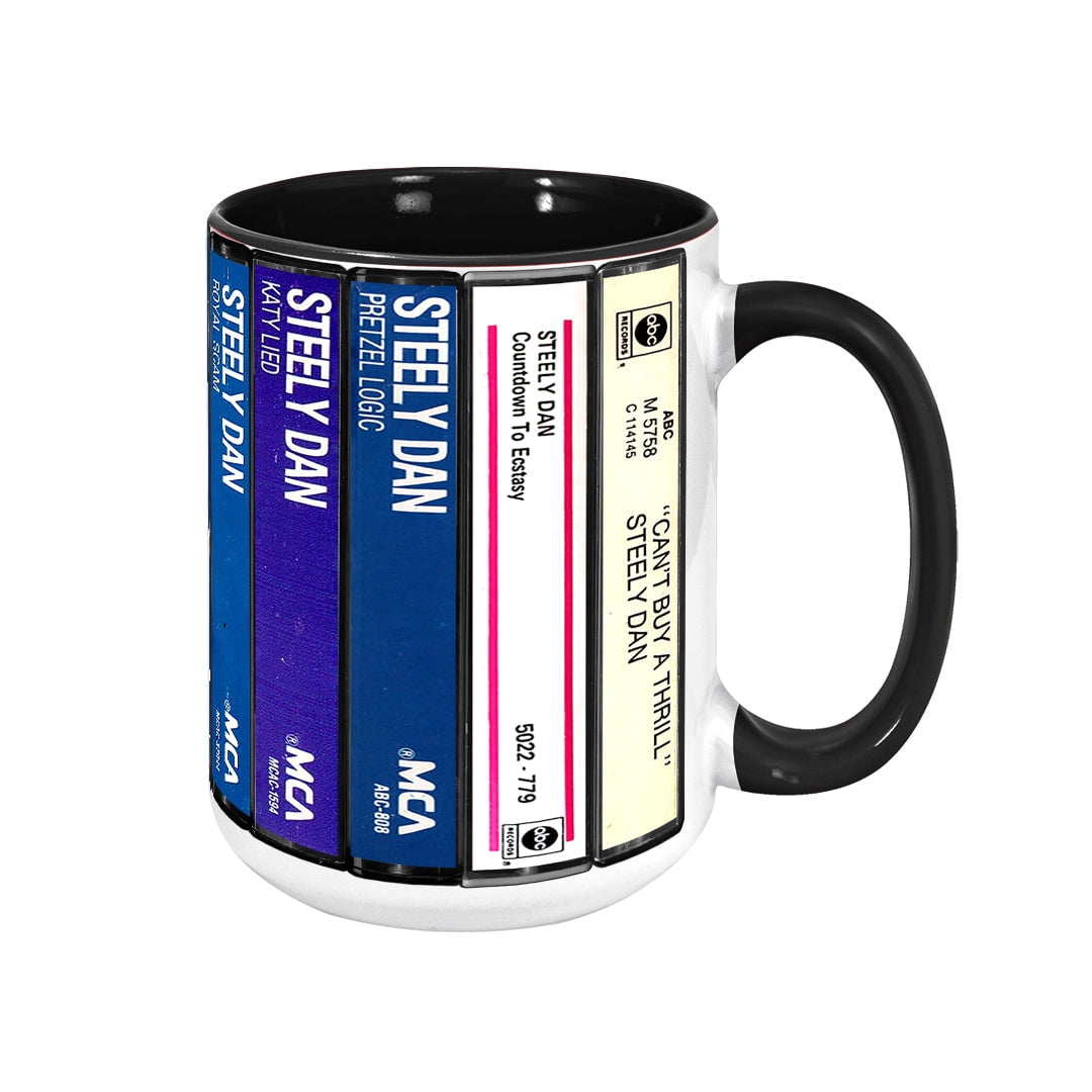 Steely Dan Albums Cassette Collection Retro Accent Mug 70's Rock Coffee ...