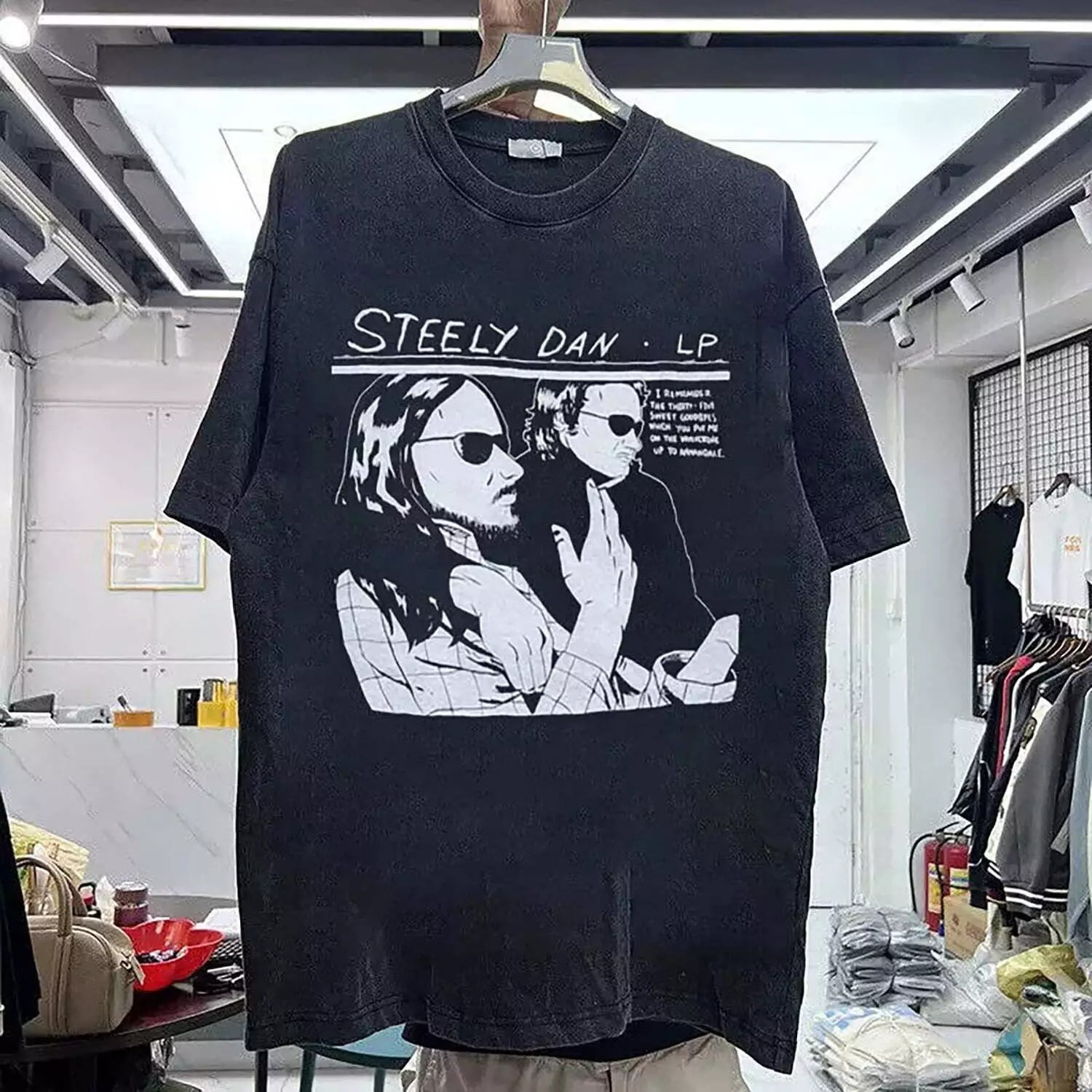 Steely Dan Band Shirt, Steely Dan Black Unisex Heaven Cotton T-shirt ...