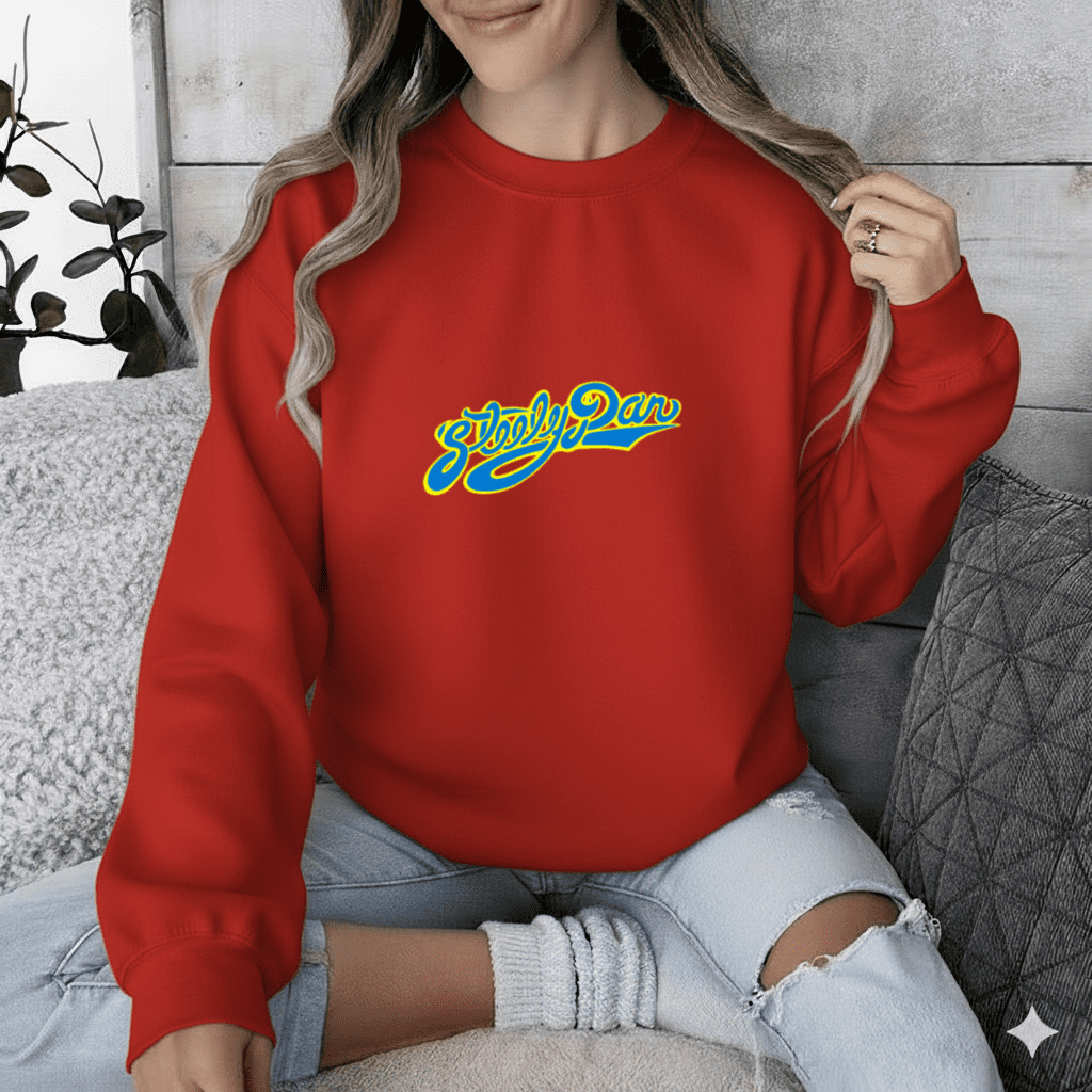 Steely Dan Vintage Logo Classic Rock Band Retro Typography Sweatshirt ...