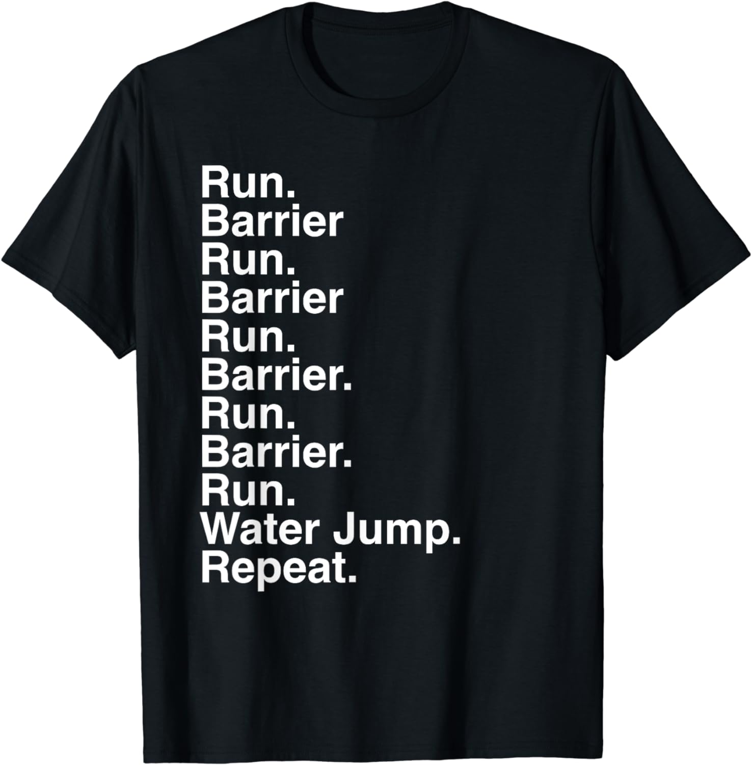 Steeplechase Track and Field Run Barrier Water Jump T-Shirt - Walmart.com