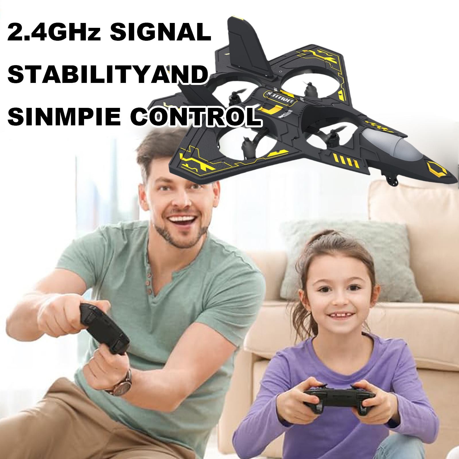 Steer Falcon RC Airplane, 2.4GHz Stunt Jet for Kids, 360° Rotation ...