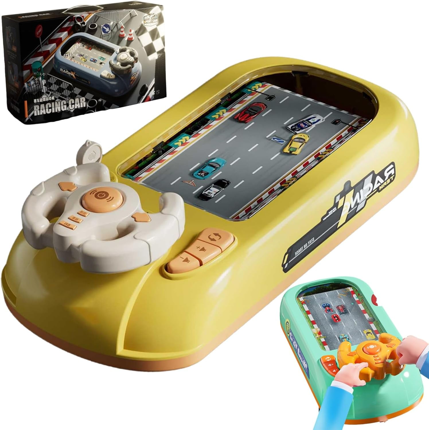 Steer Joy Driving Simulator for Kids, Car Racing Adventure Toy with ...