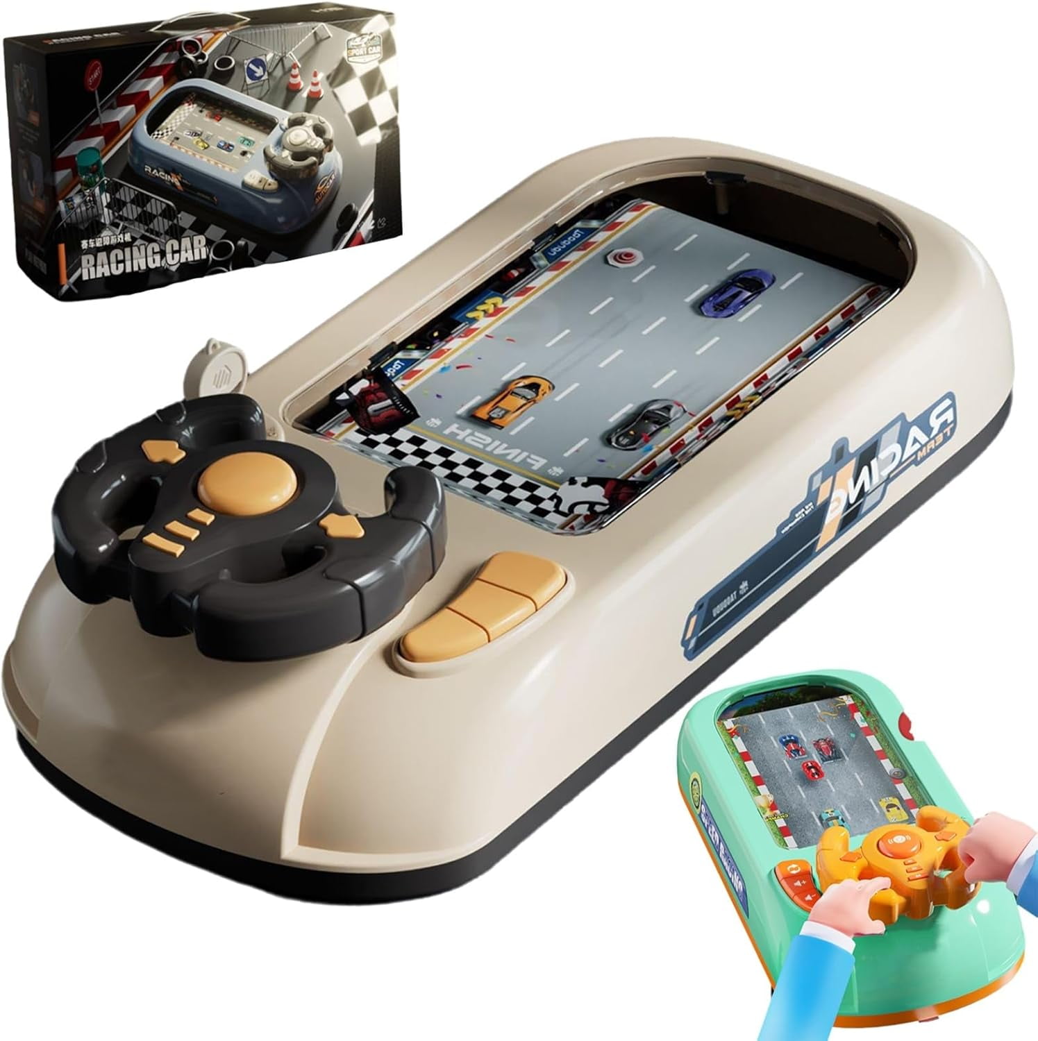 Steer Joy Driving Simulator for Kids, Car Racing Adventure Toy with ...