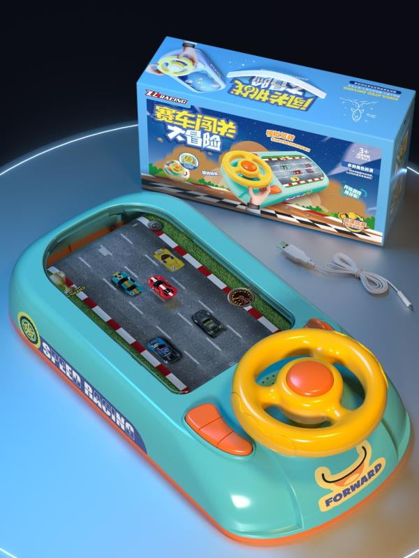 Steer Joy Driving Simulator for Kids, Driving Simulator Toy with 200 ...