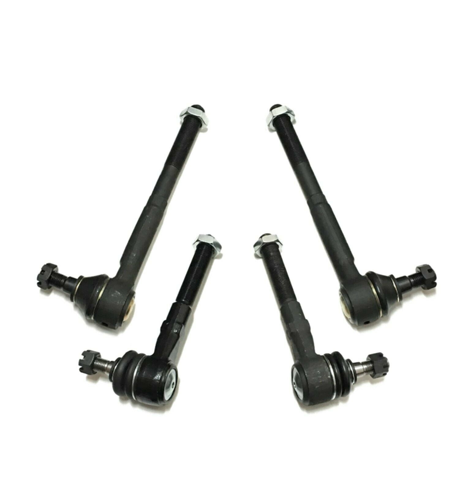 Steering Kit 4 Pieces Front Outer & Inner Tie Rod Ends Passenger Driver ...