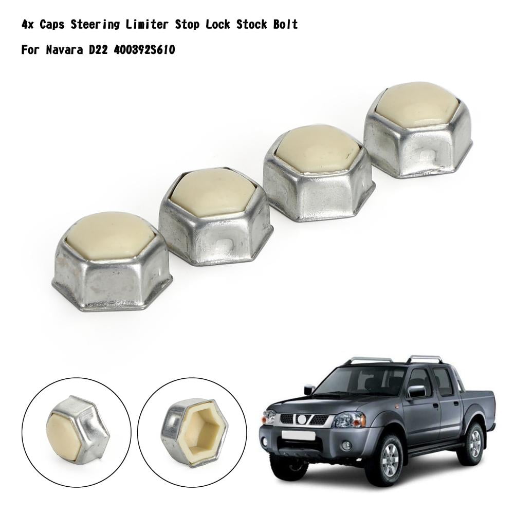 Steering Limiter Stop Lock Stock Bolt Caps 4x For Nissan Navara D22 ...