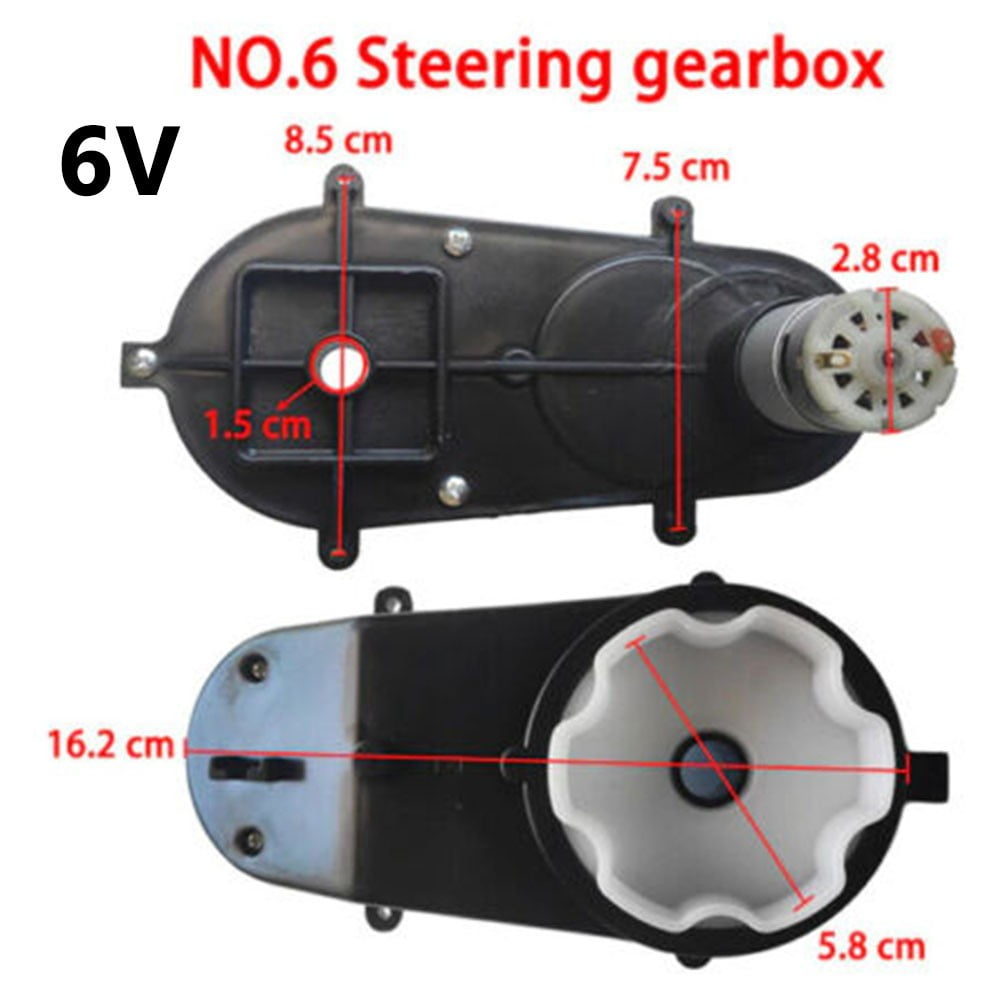 Steering Motor Gearbox 6V 12V for Children\s Electric Car, Kids Ride on ...