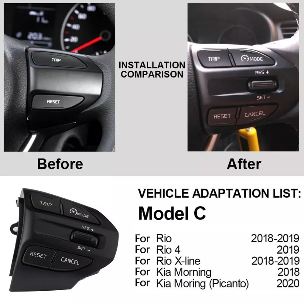 Steering Remote Cruise Control Switch for Kia for Picanto 2017-2021 ...