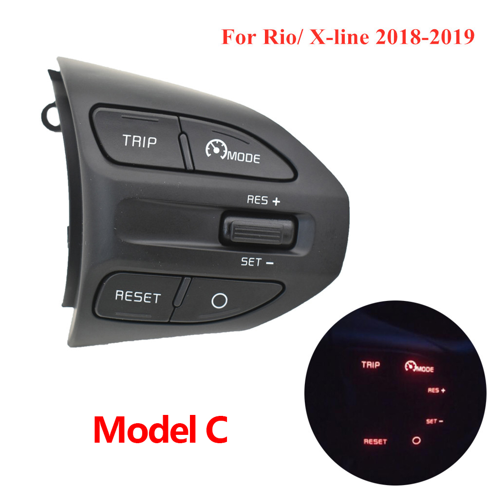 Steering Wheel Button Cruise Control Volume Switch With Red Line For ...