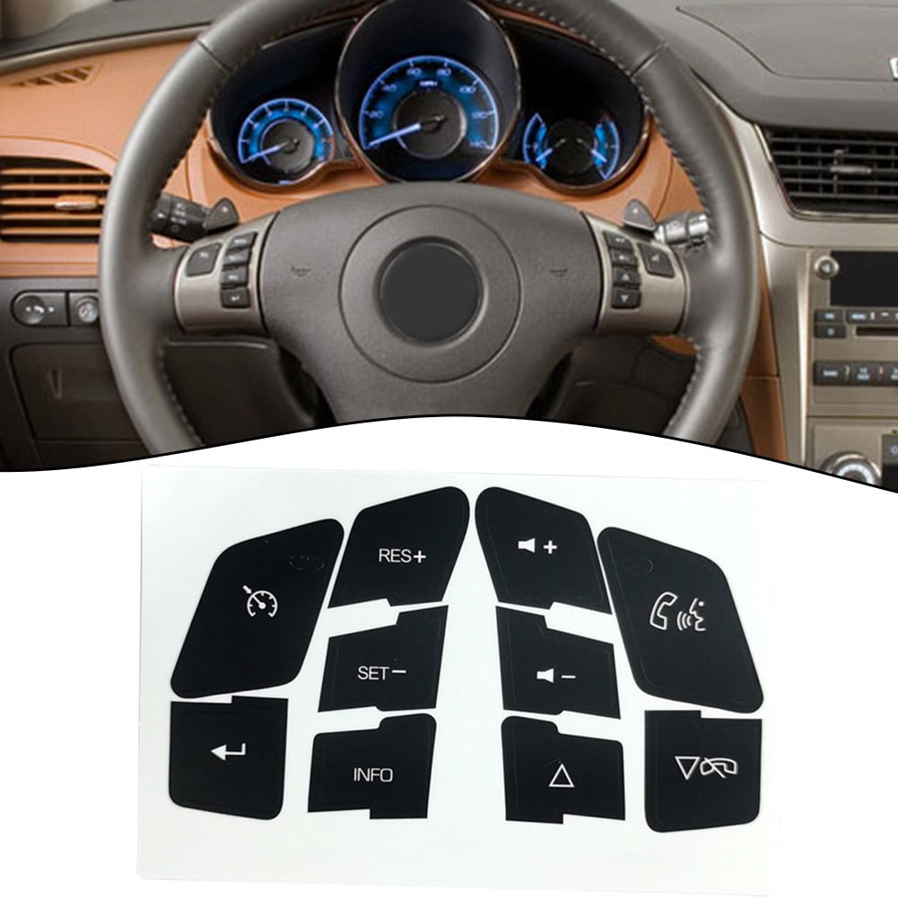 Steering Wheel Button Repair Decals Stickers for Corvette C6 - Walmart.com