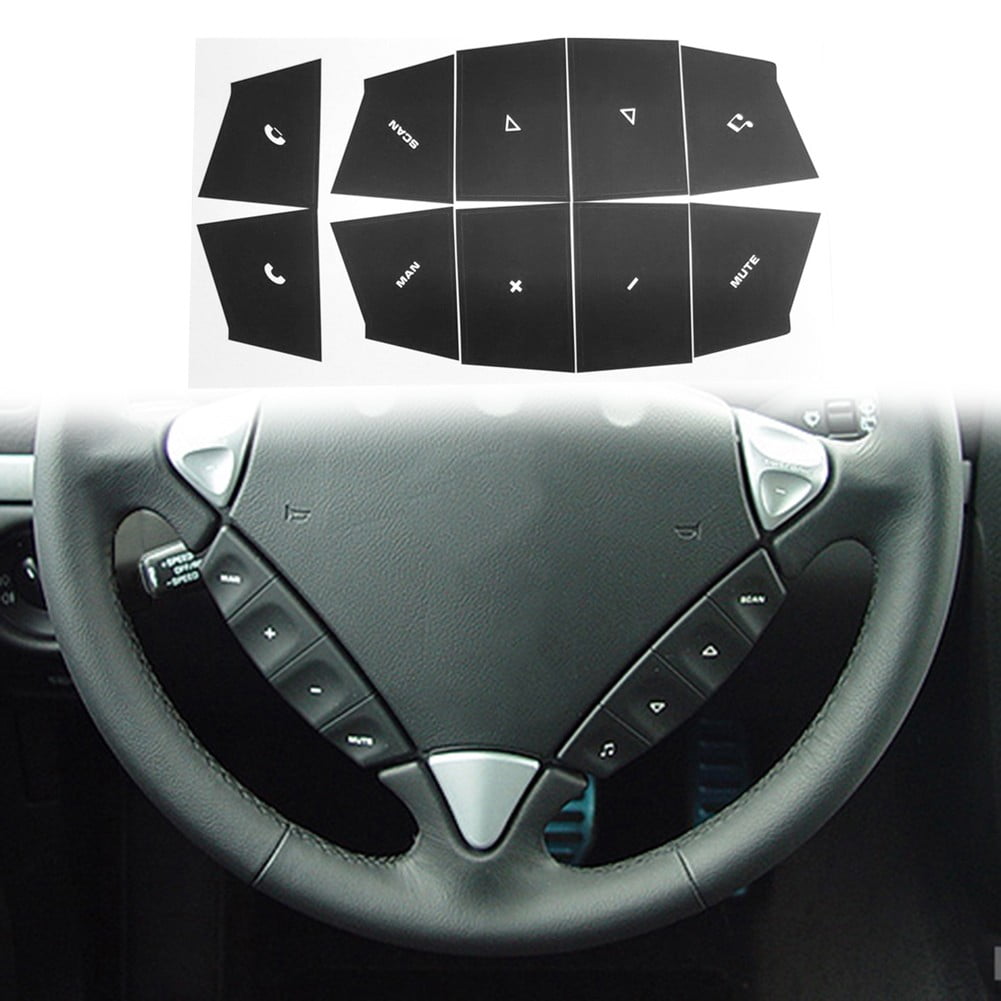 Steering Wheel Button Repair Kits Decal Sticker for Porsche Cayenne ...