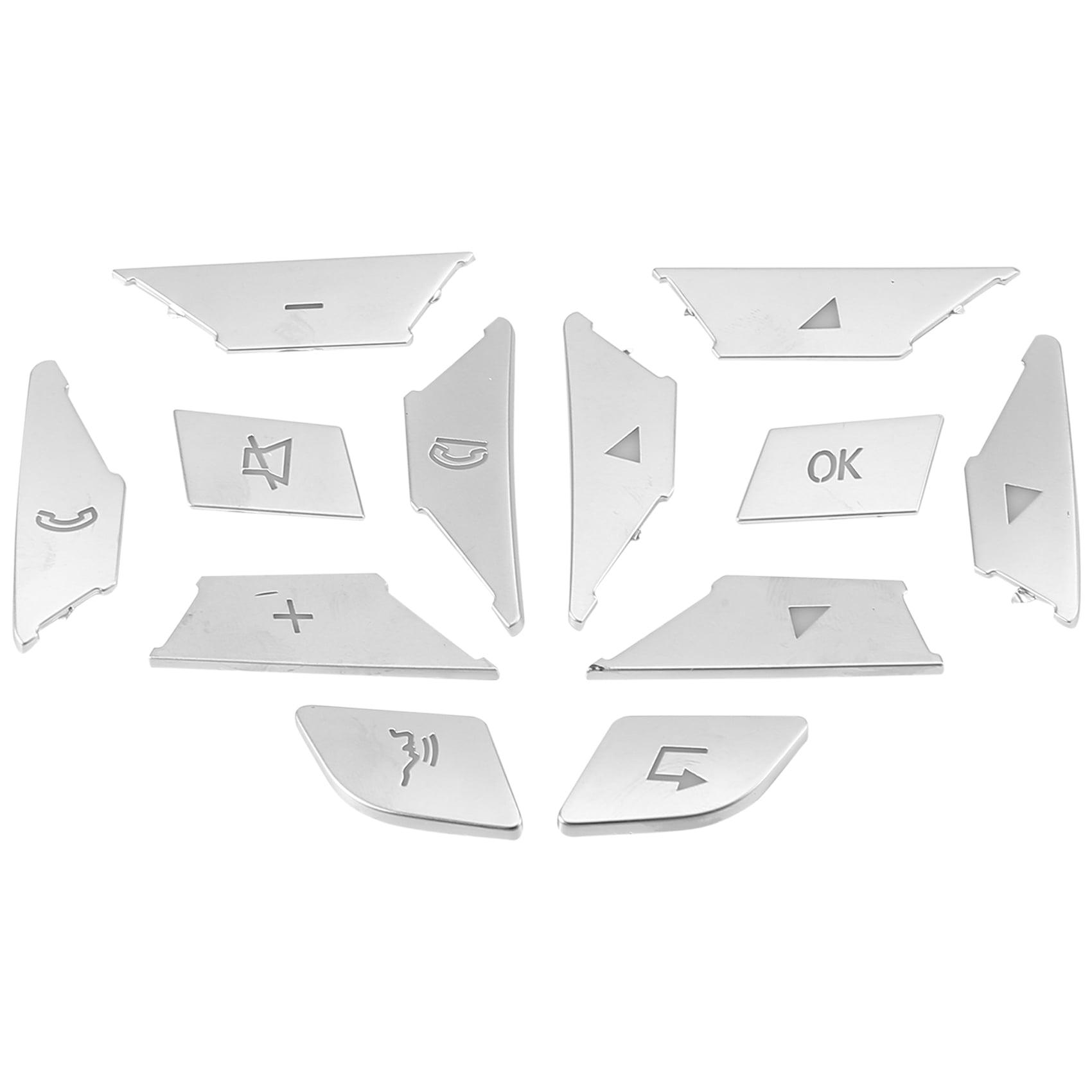 Steering Wheel Button Switch Trim Cover Sticker For Mercedes Benz A B C ...