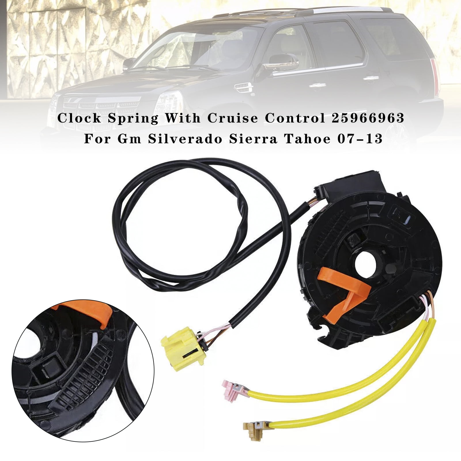 Steering Wheel Clock Spring 25966963 For GM SILVERADO SIERRA TAHOE 07 ...