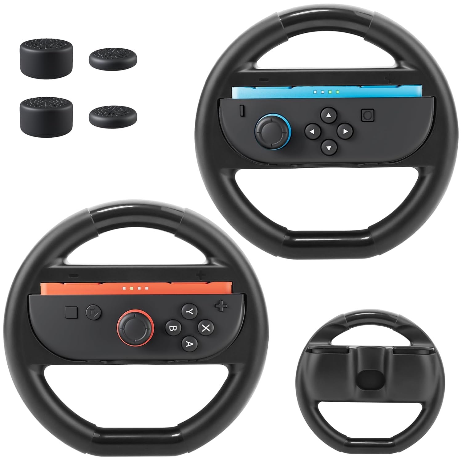 Steering Wheel Compatible with Switch 2 joycon Controller, Comfort Grip ...