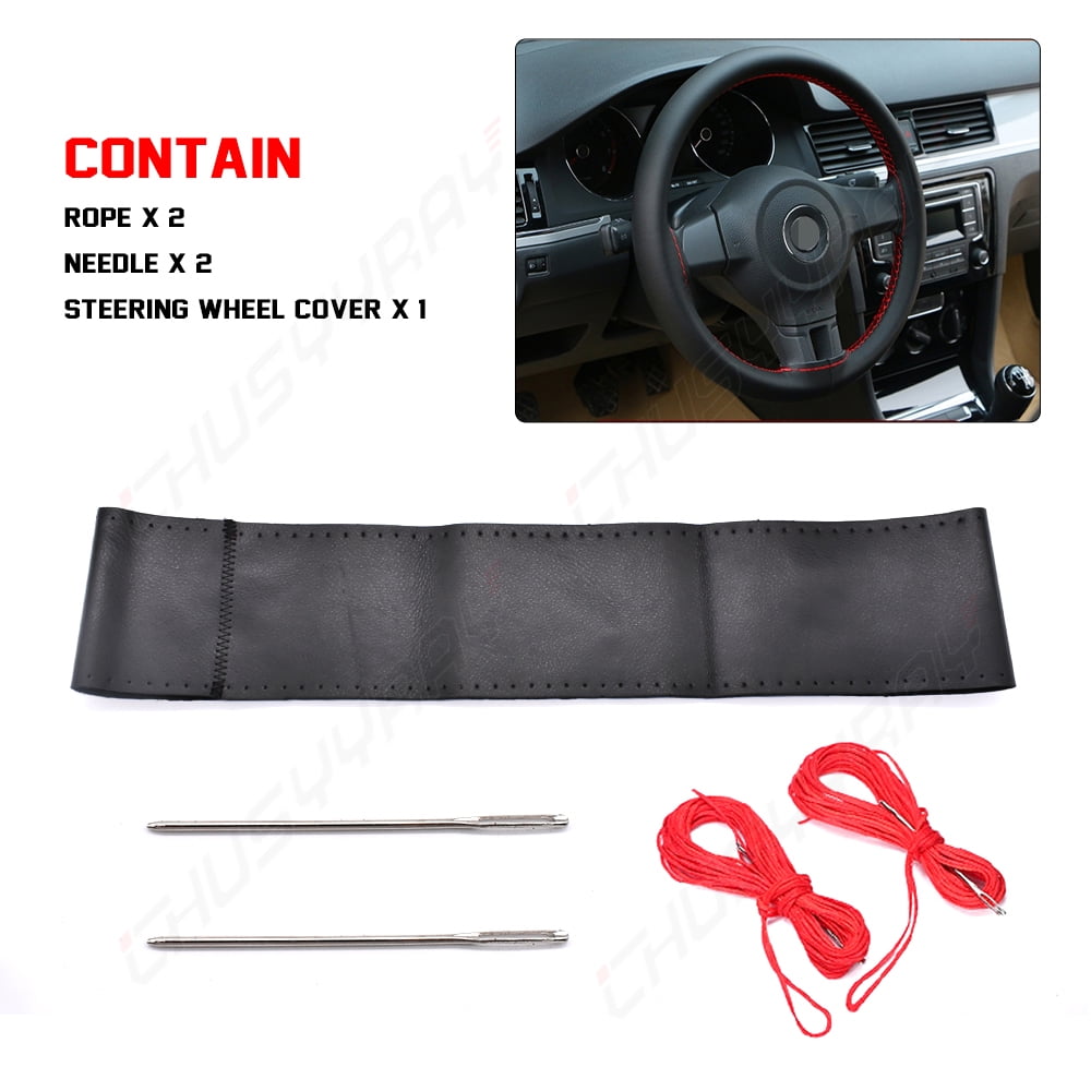 Steering Wheel Cover 15 Inch DIY PU Leather for GMC Jimmy Universal Fit ...