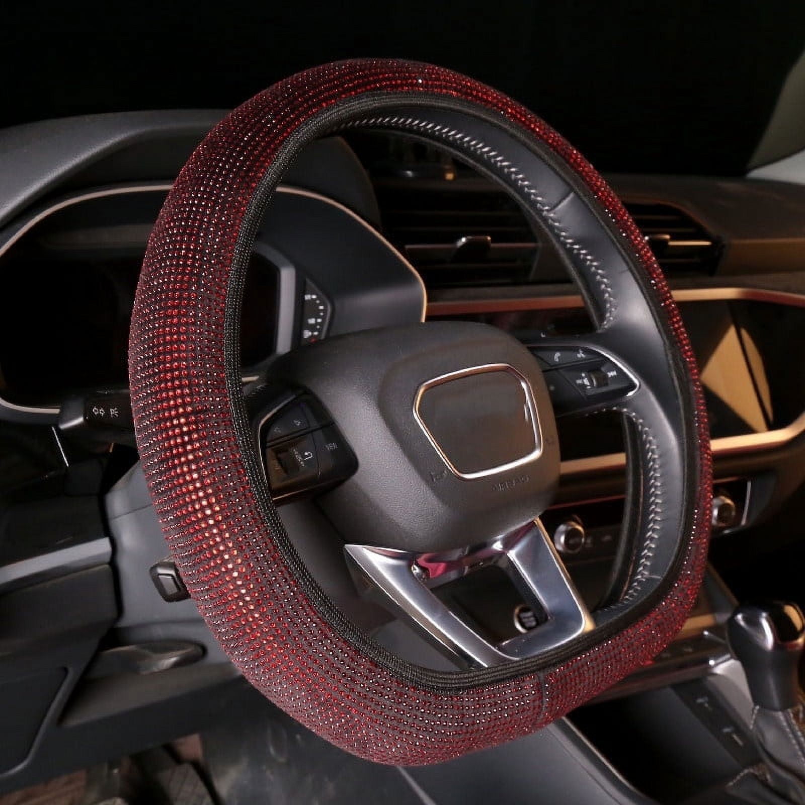 Steering Wheel Cover Glitter, Crystal Diamond Steering Wheel Cover for ...