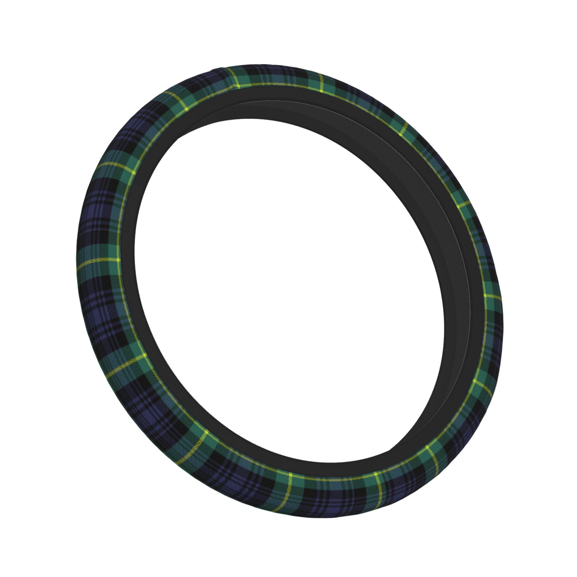 Steering Wheel Covers Irish Blue Gordon Tartan Plaid Pattern Flat Green ...