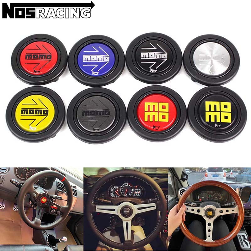 Steering Wheel Horn Button Universal Racing Horn Switch Push Cover High Performance For MOMO ...