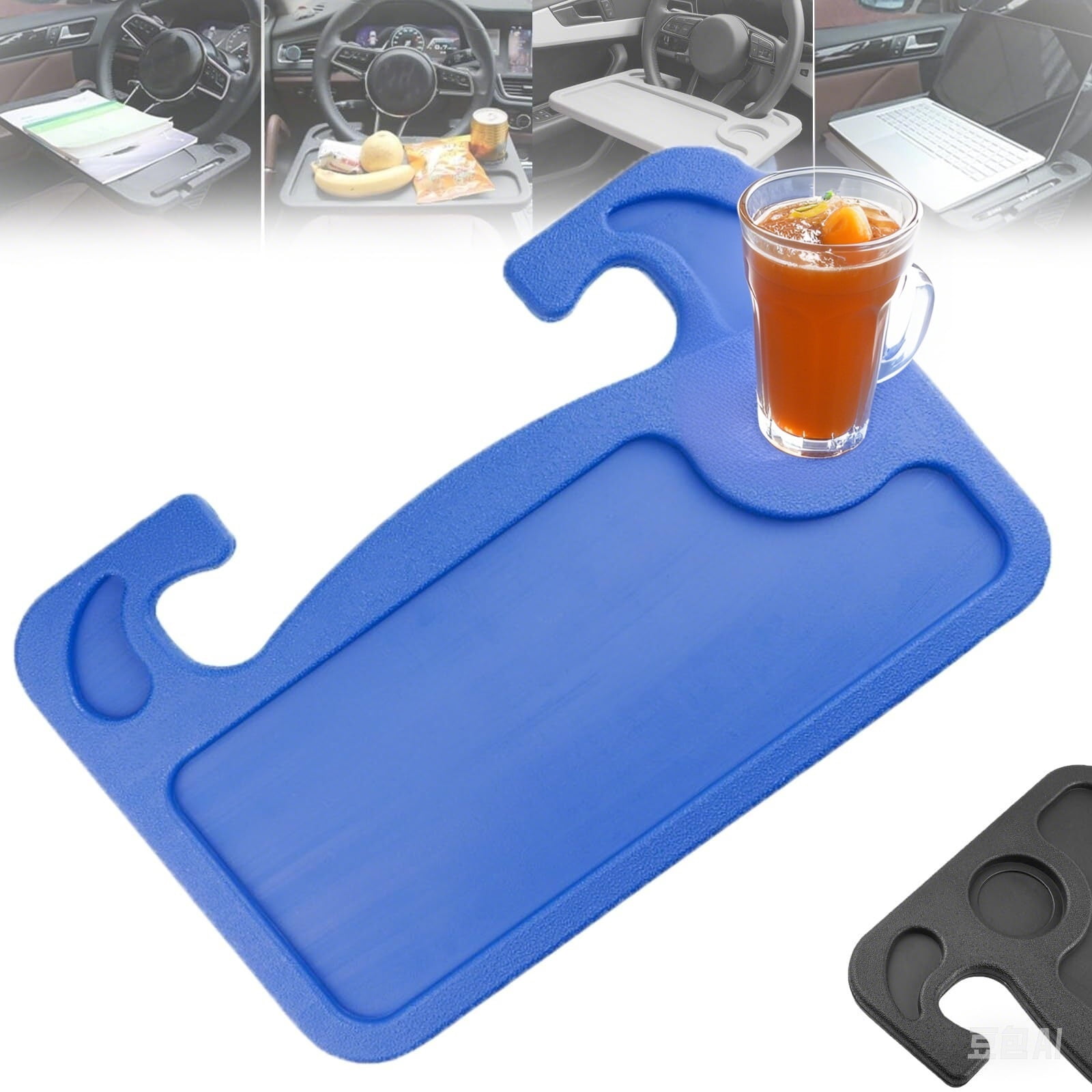 Steering Wheel Laptop Desk Portable Car Tray for Food, Eating, and ...