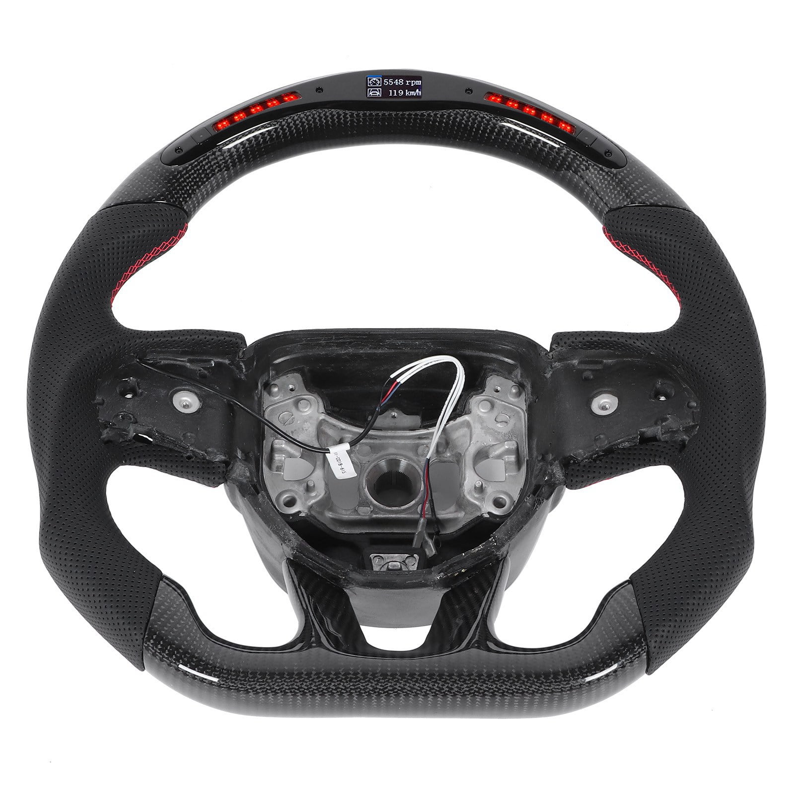 Dodge Charger Carbon Fiber LED Steering Wheel with Display for Hellcat ...