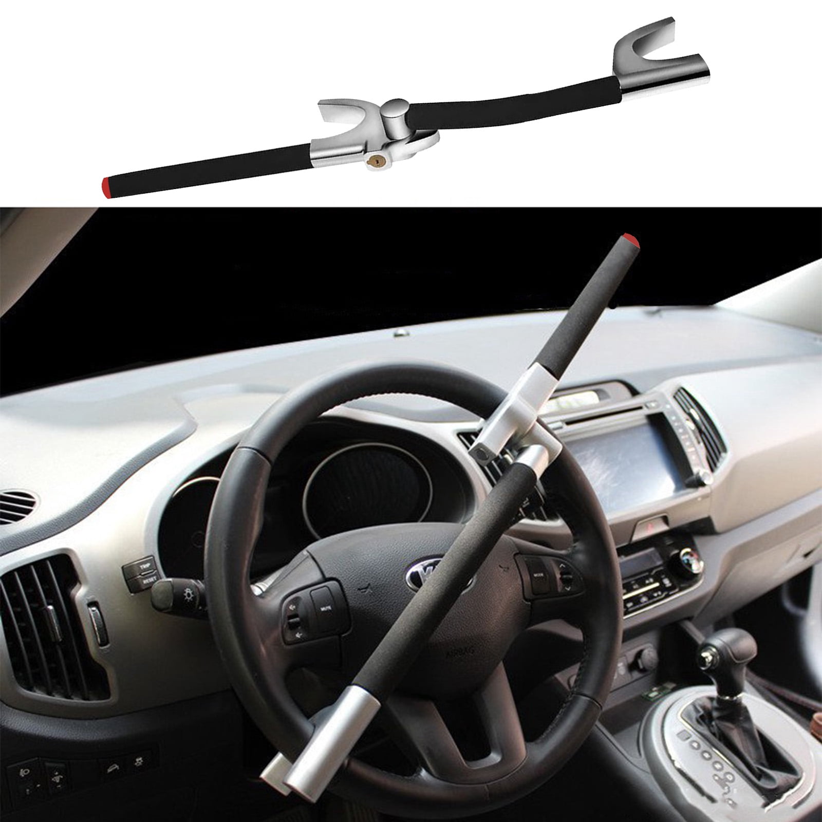 Steering Wheel Lock Anti Theft Device,Car Lock Steering Wheel, Theft-locking Devices Foldable ...