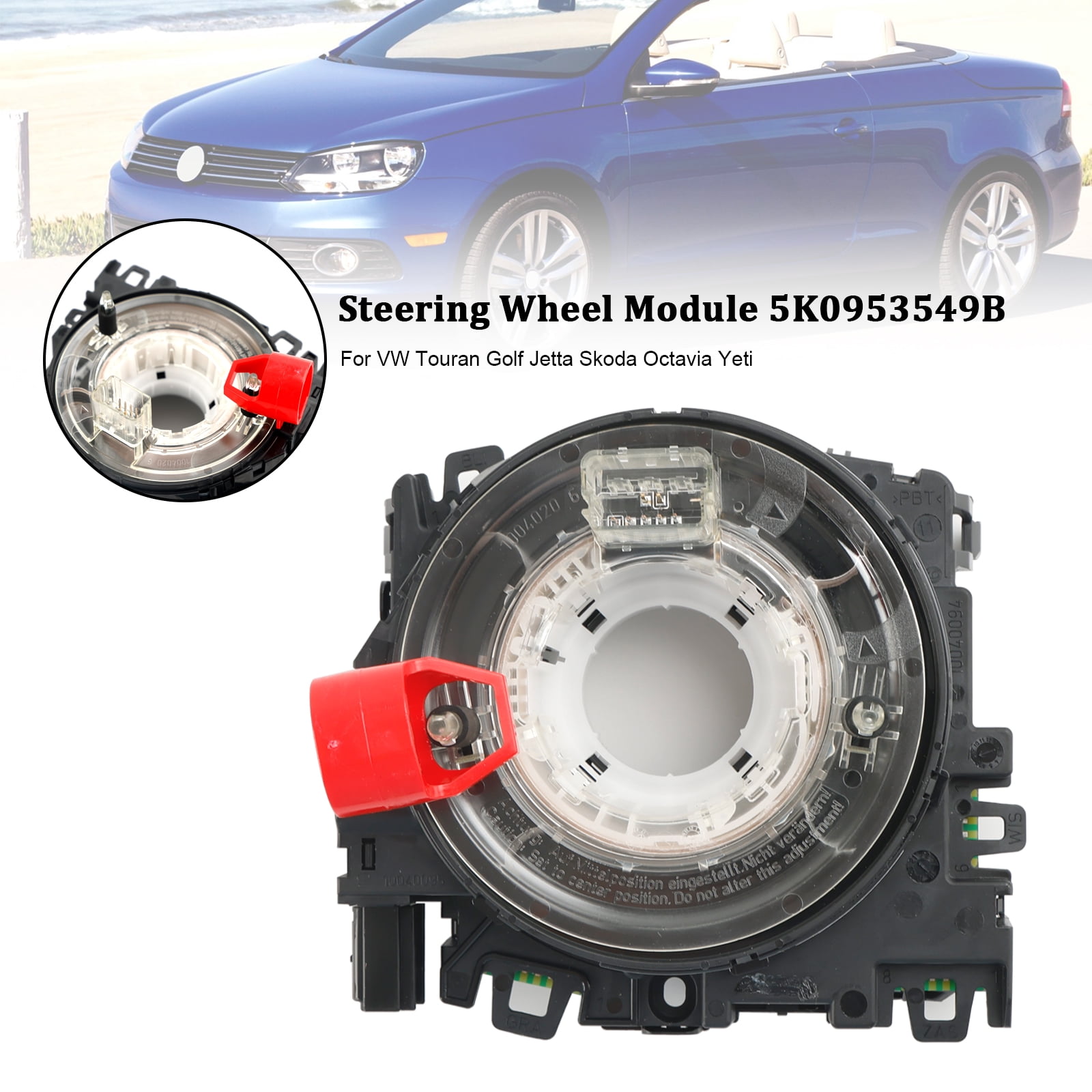 Steering Wheel Module 5K0953549B For VW Touran Golf Jetta Skoda Octavia ...