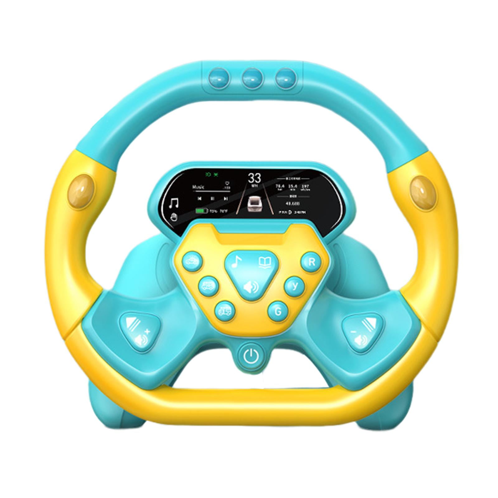 Steering Wheel Toy, with 1880 Music Early Education Toy Pretend Driving ...