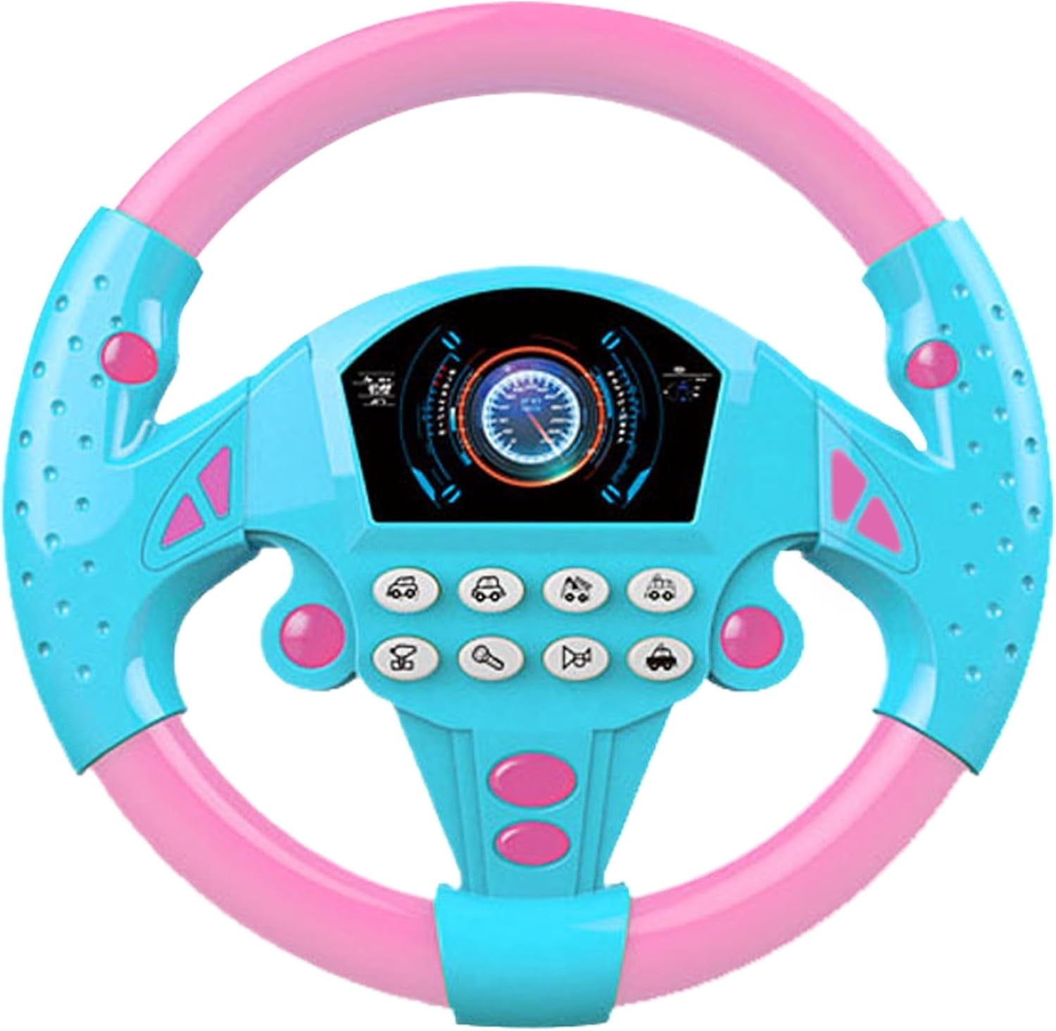 Steering Wheel Toy 8x8 Inch Realistic Kids Steering Wheel with Suction ...